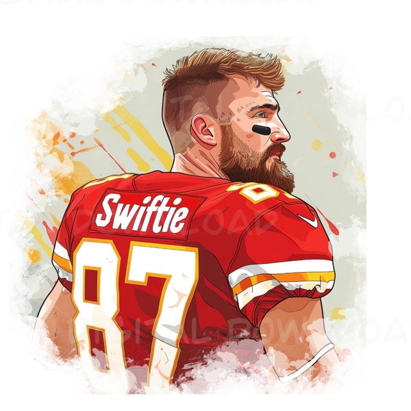 Travis Kelce Clip Art - Etsy