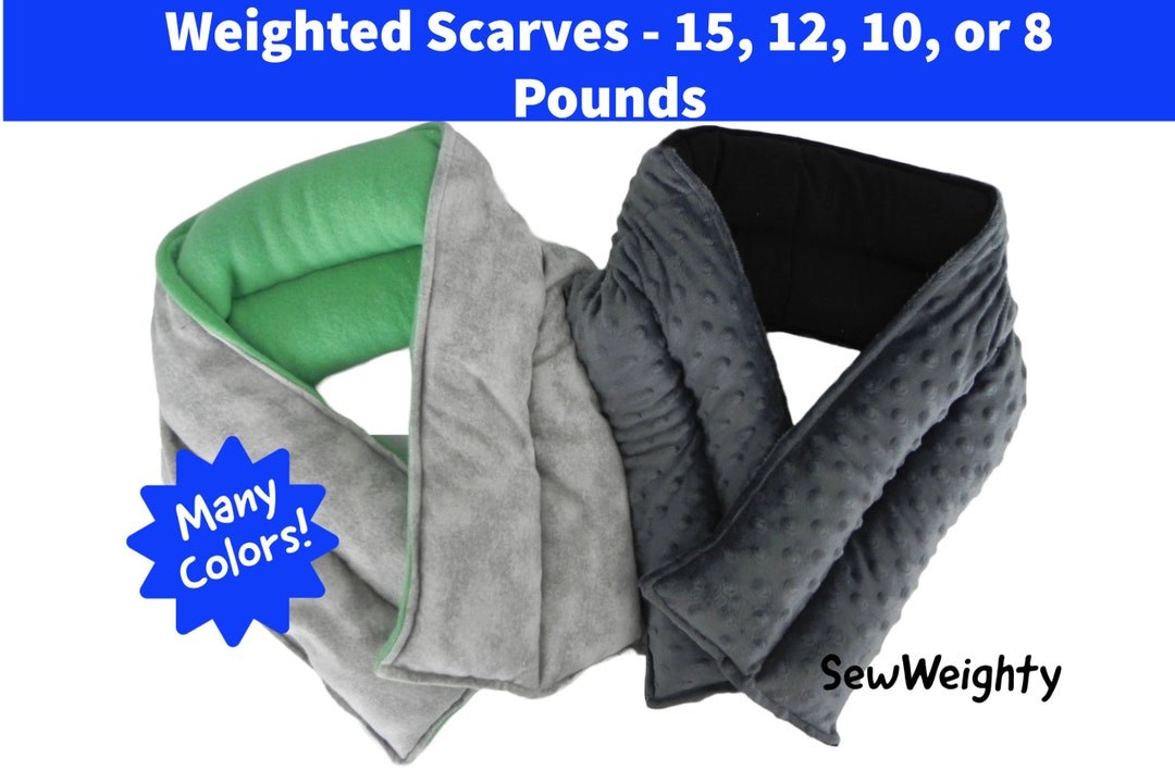 Weighted Scarf / 15, 12, 10, 8, 6, 4 Pounds / Weighted Neck Wrap ...
