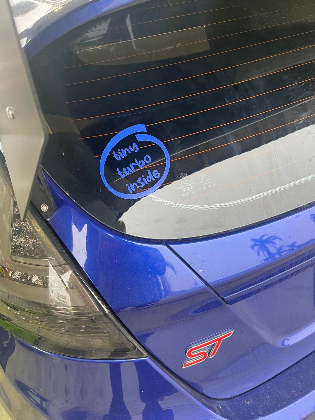 Tiny Turbo Inside Decal - Etsy