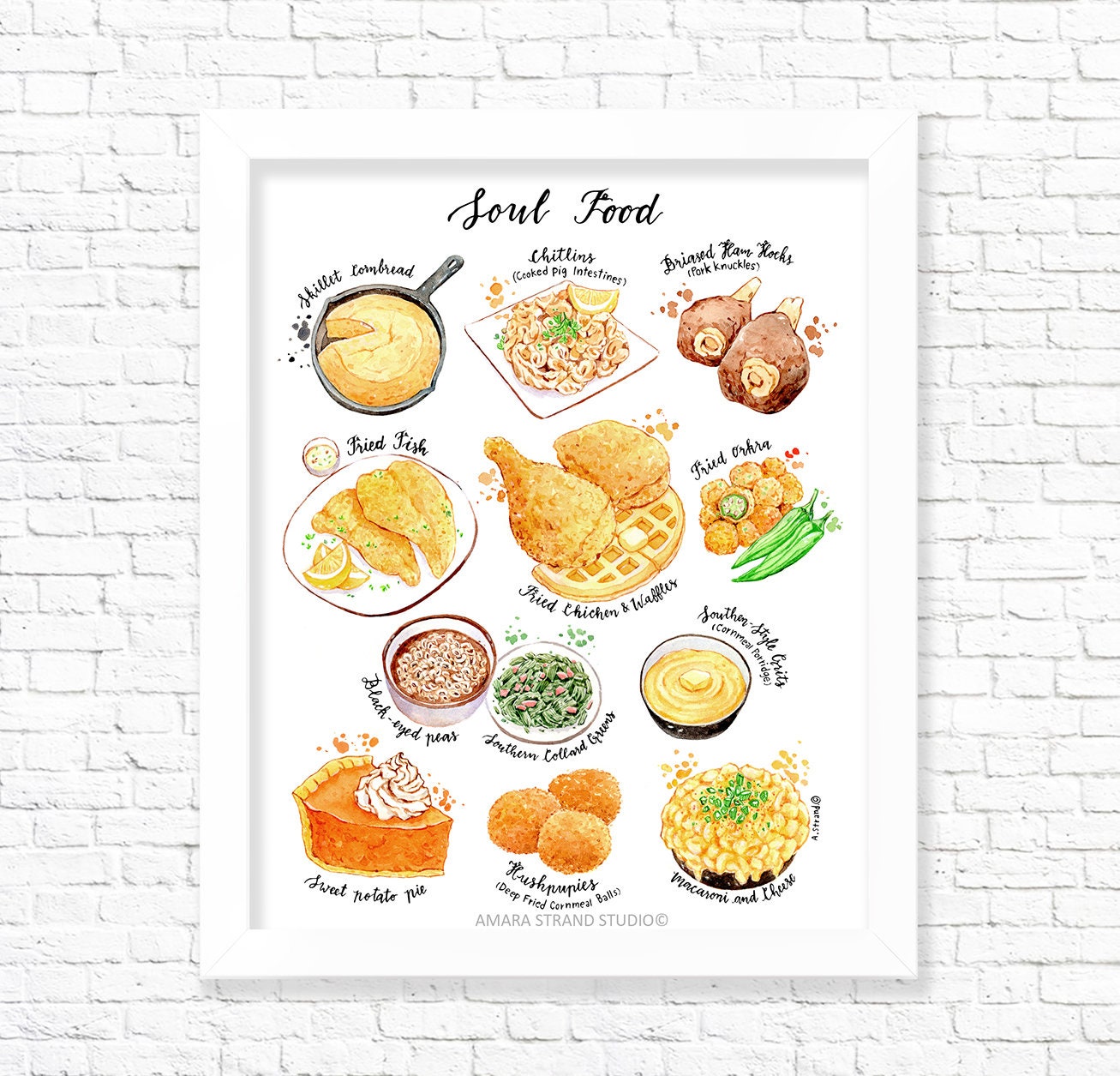 Soul Food/ Fine Art Print/ Kitchen Wall Art/ Kitchen Wall - Etsy