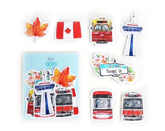 Toronto Map Art Illustrated City Map Toronto Poster Moving Gift Toronto ...