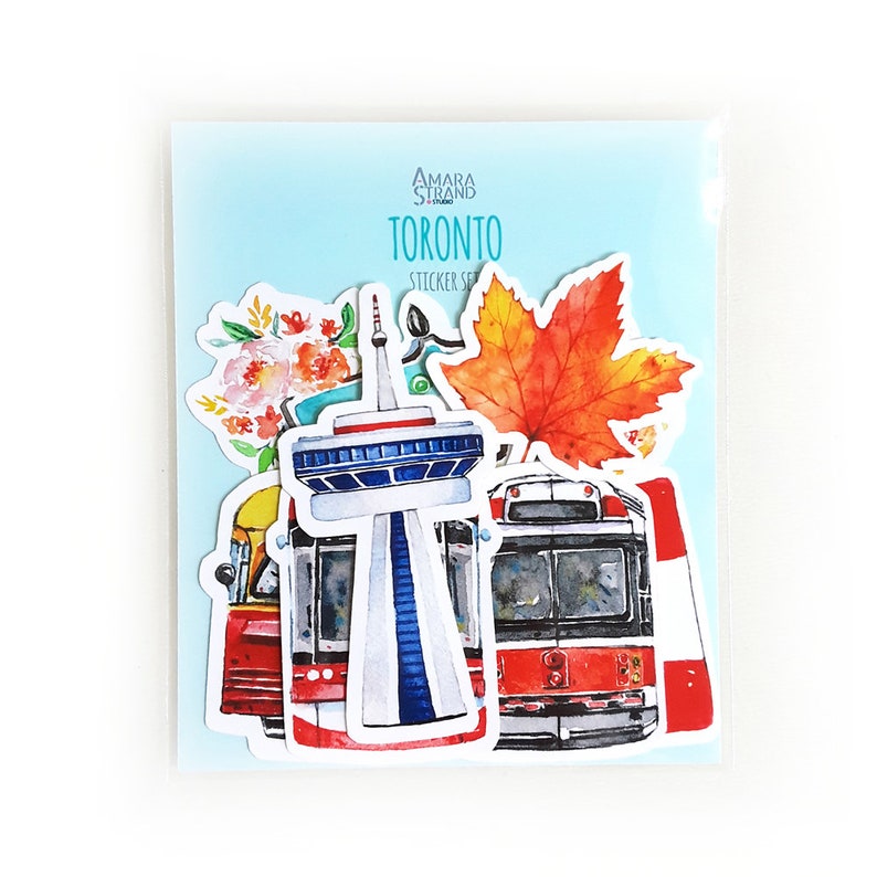 Toronto Sticker Set Sticker Pack Die Cut Stickers | Etsy