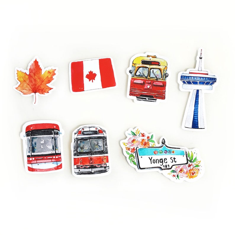 Toronto Sticker Set Sticker Pack Die Cut Stickers | Etsy