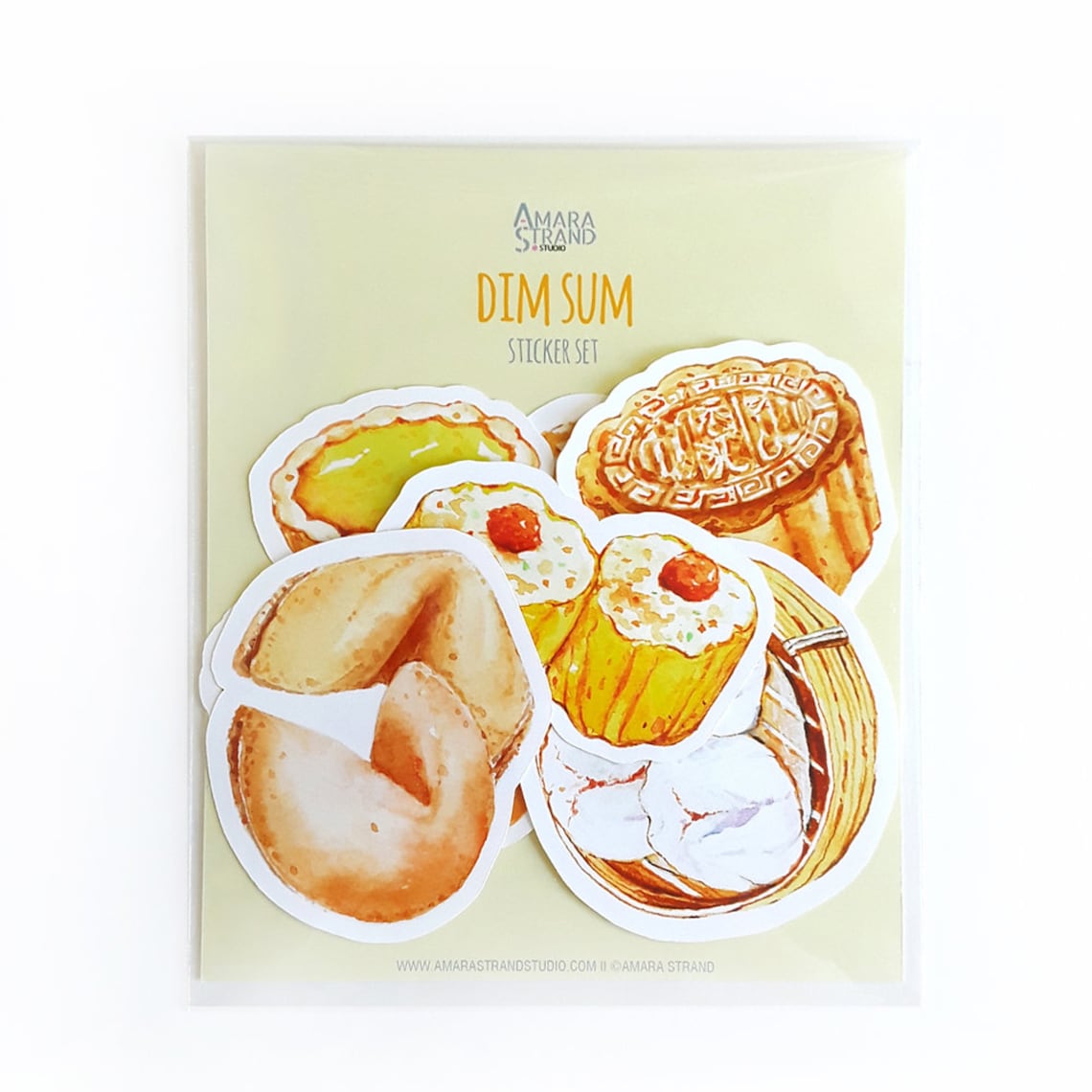 Dim Sum Sticker Set Food Stickers Sticker Pack Die Cut | Etsy