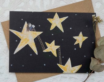 Shooting Star Greetings Card Eco Friendly Any Occasion - Etsy