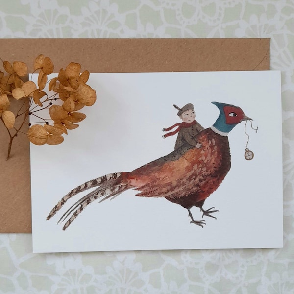 Pheasant Shooting Birthday Card - Etsy