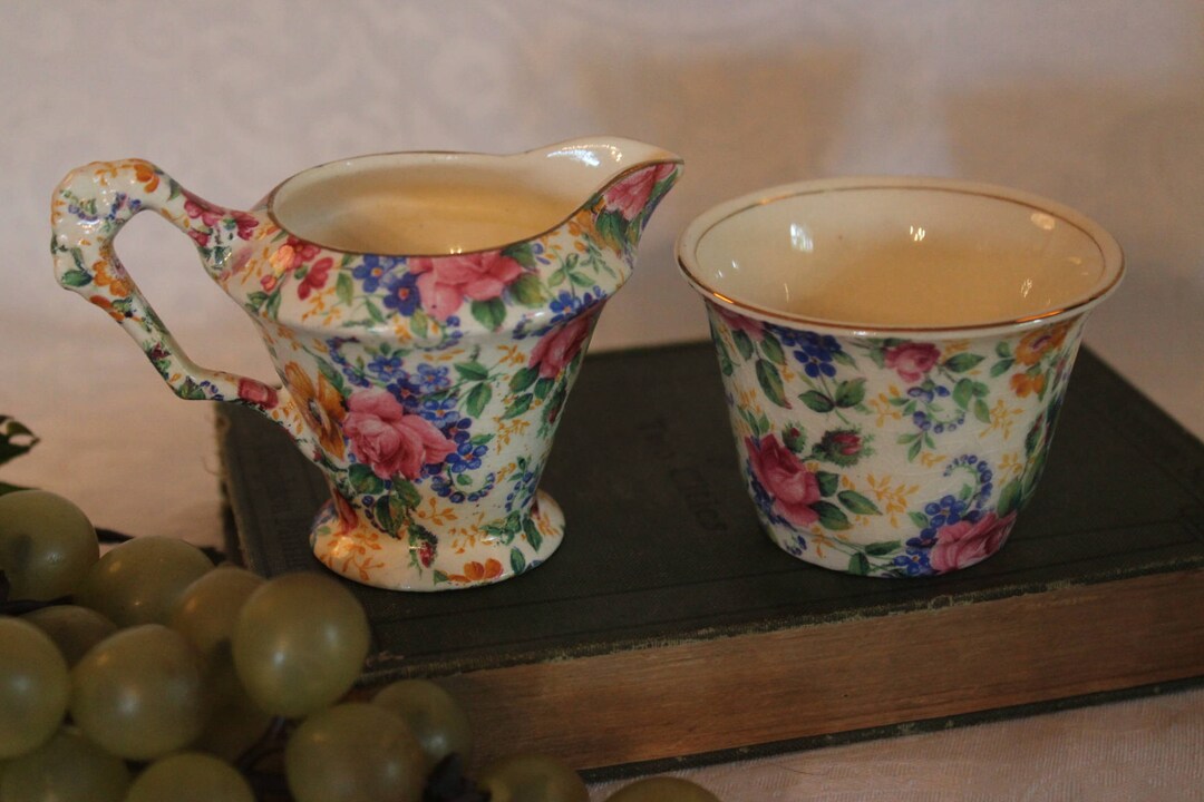 James Kent LTD Longton Breakfast Creamer and Sugar Bowl Set - Rasalynde ...
