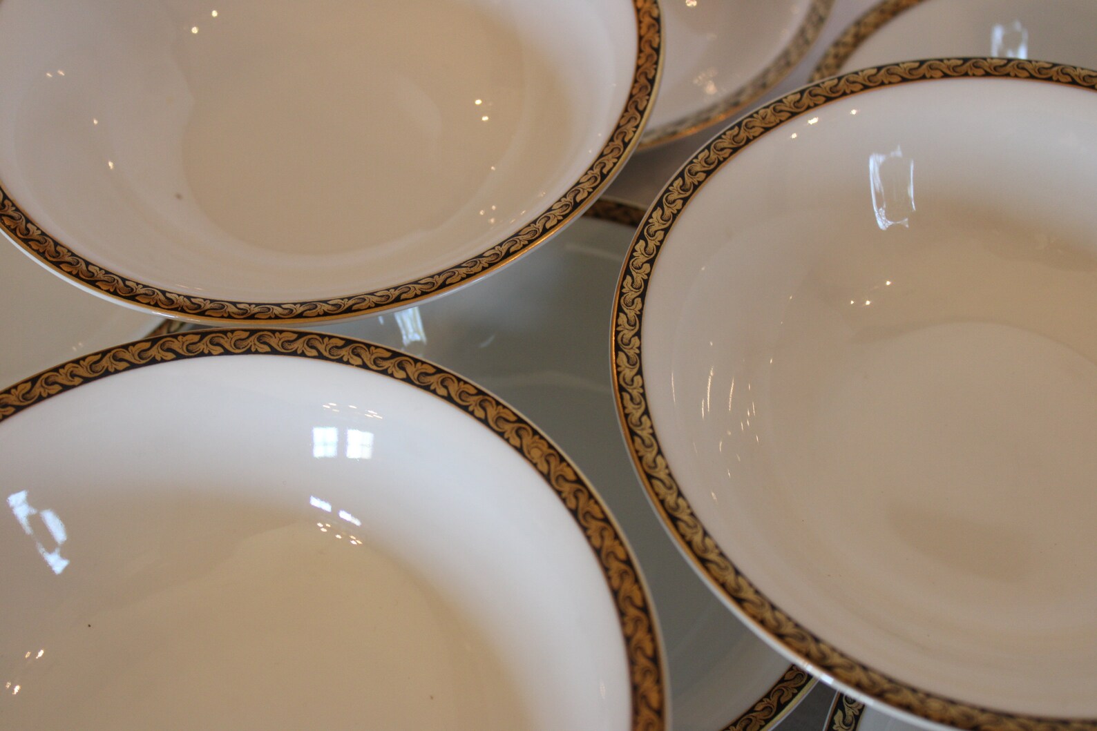 Set of 12 Eamag Bavarian Porcelain 6" Cereal Bowls - 7393, Bright White ...