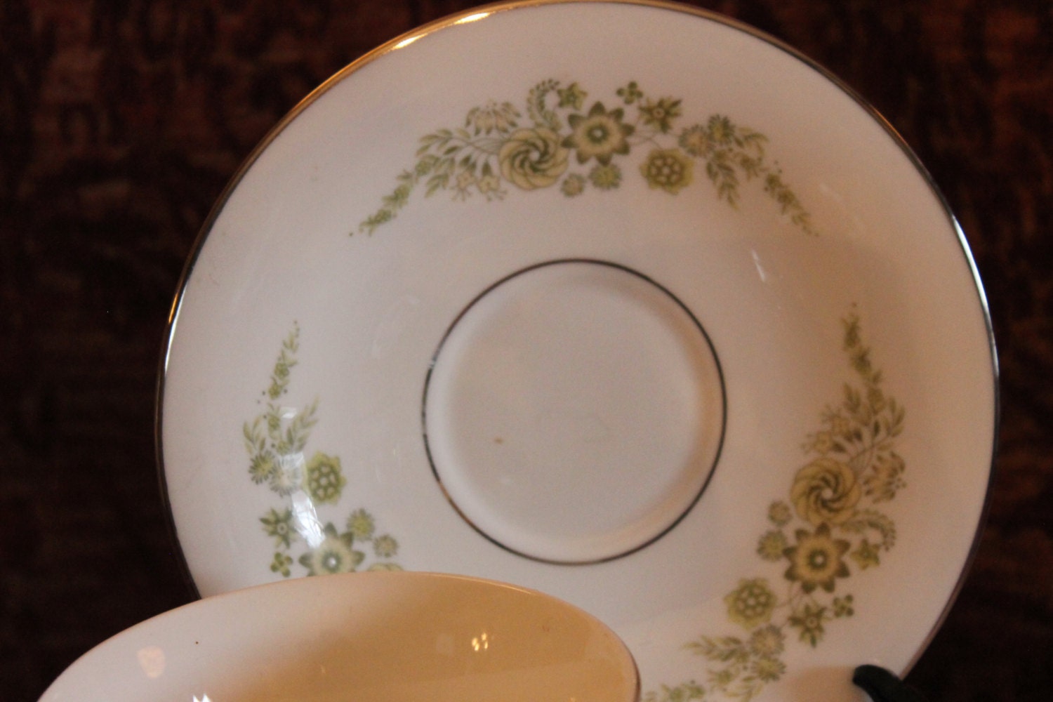 Wedgwood Bone China Matching Tea Cup and Saucer Set - Caroline Pattern ...