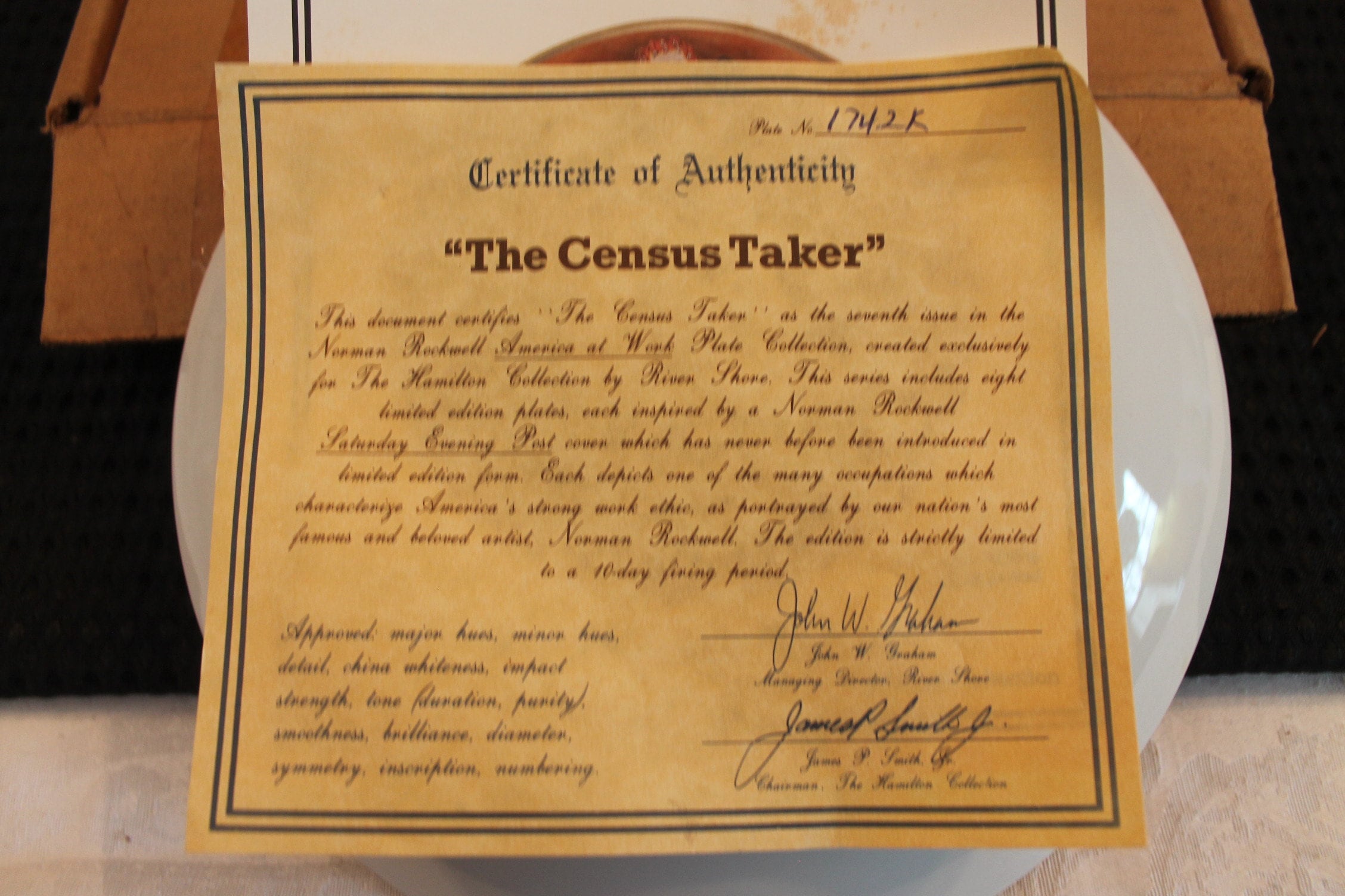 1984 Norman Rockwell's the Census Taker 7th Issue in the | Etsy