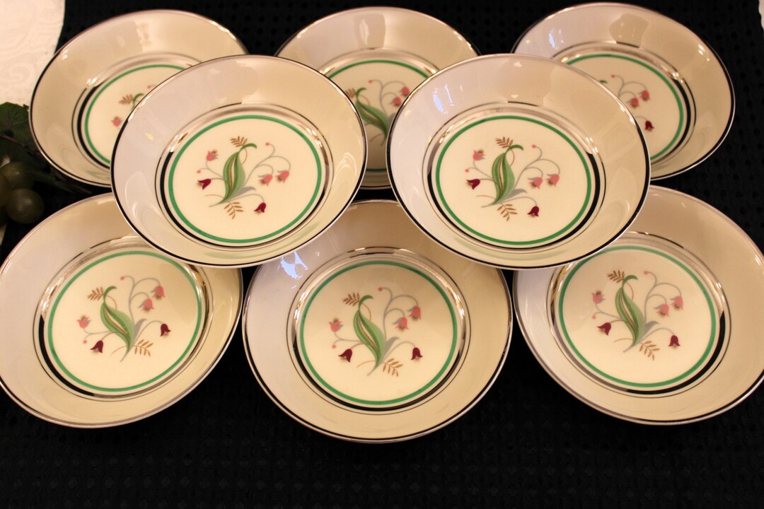 Set of 8 Syracuse China 5" Fruit Bowls or Dessert Dishes - Corabel ...