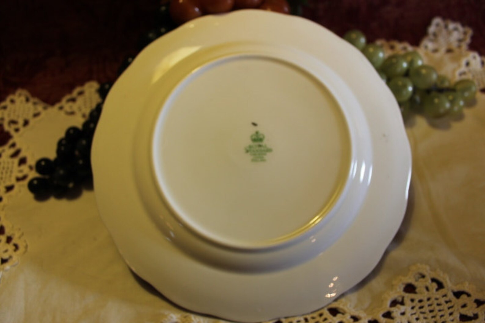 Royal Standard English Salad Plate Bright Red White Gold - Etsy