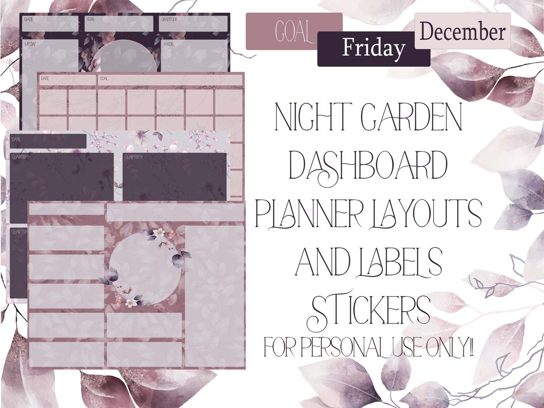 Onenote Dashboard Layout Planning Pages - Etsy