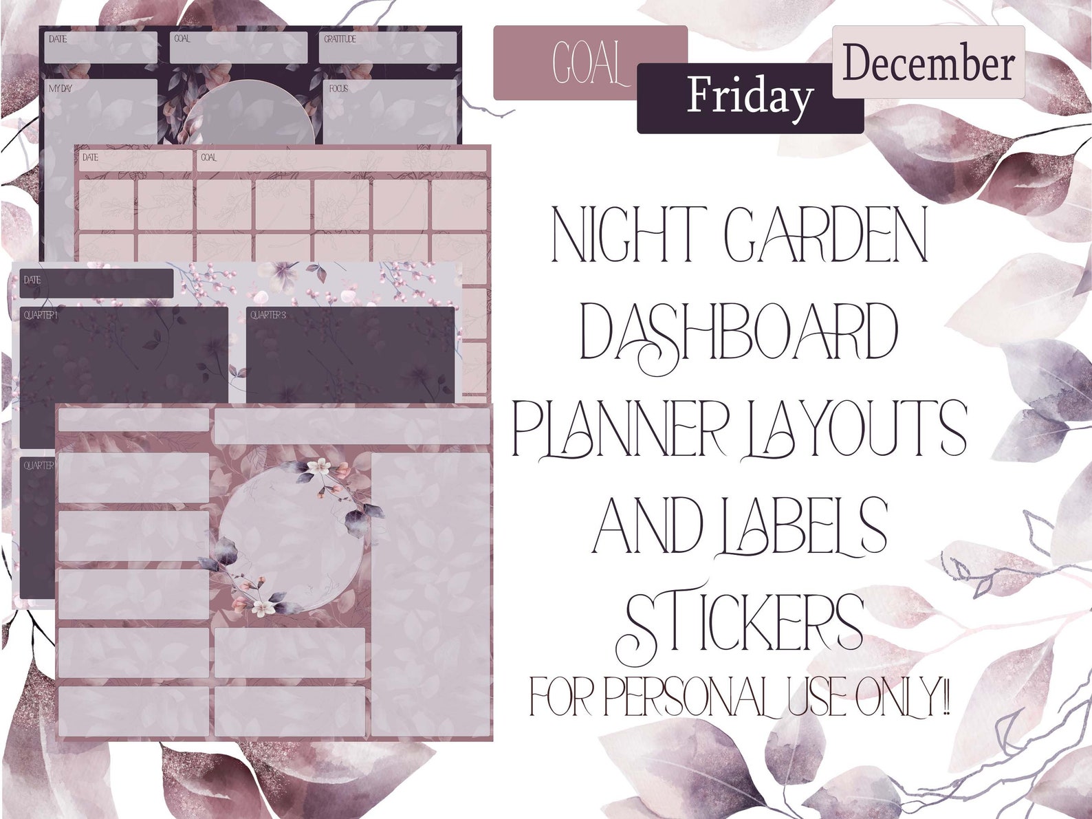 Onenote Dashboard Layout Planning Pages - Etsy