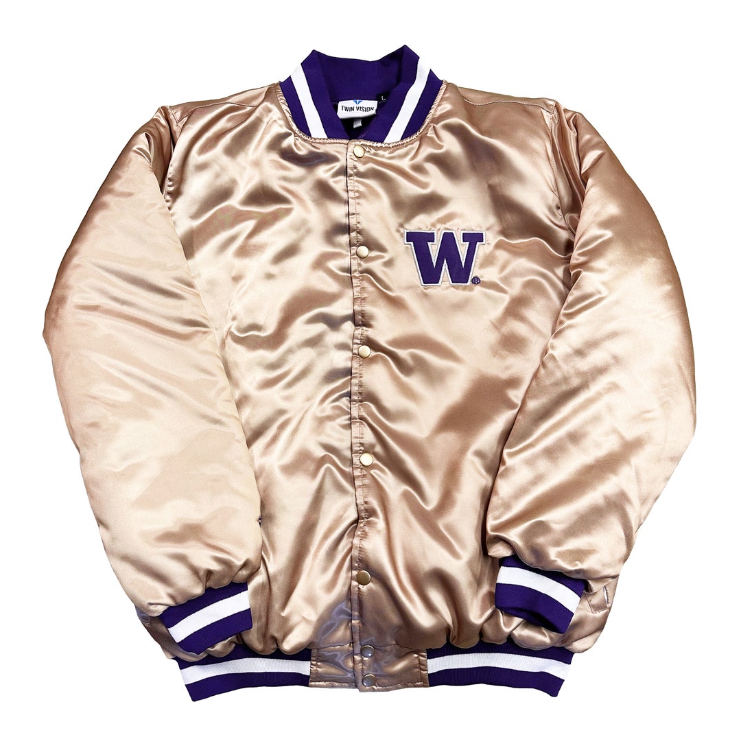Washington Huskies Button up Bomber Jacket GOLD - Etsy