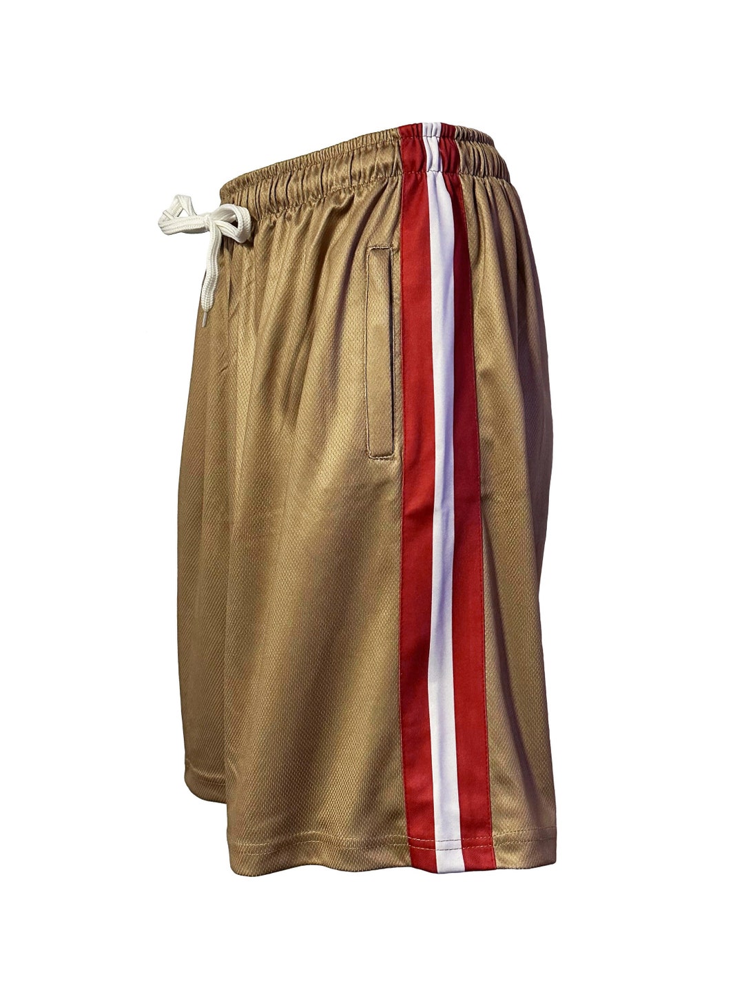 Triple Threat Gold Men's Mesh Shorts - Etsy