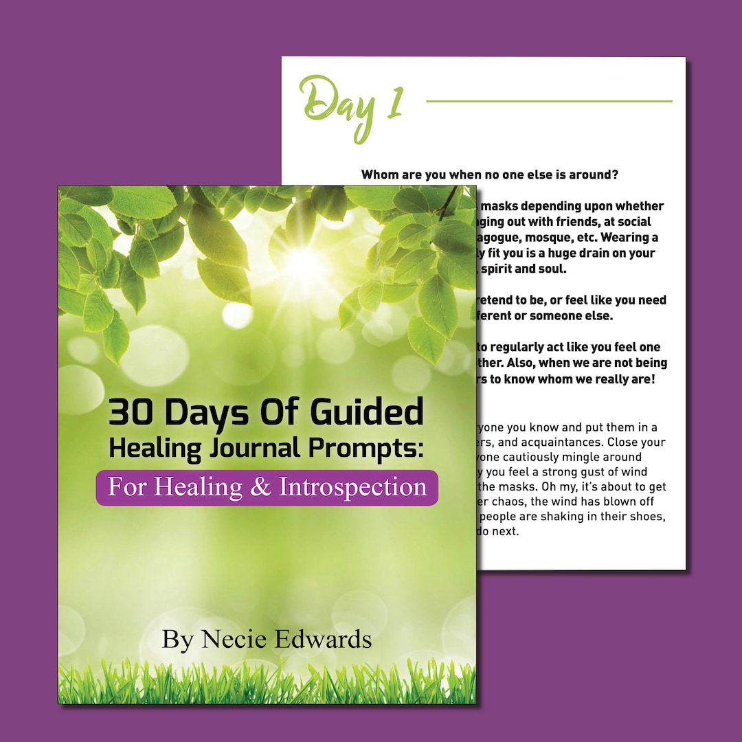 Printable Daily Guided Journal Prompts for Introspection, Reflective ...