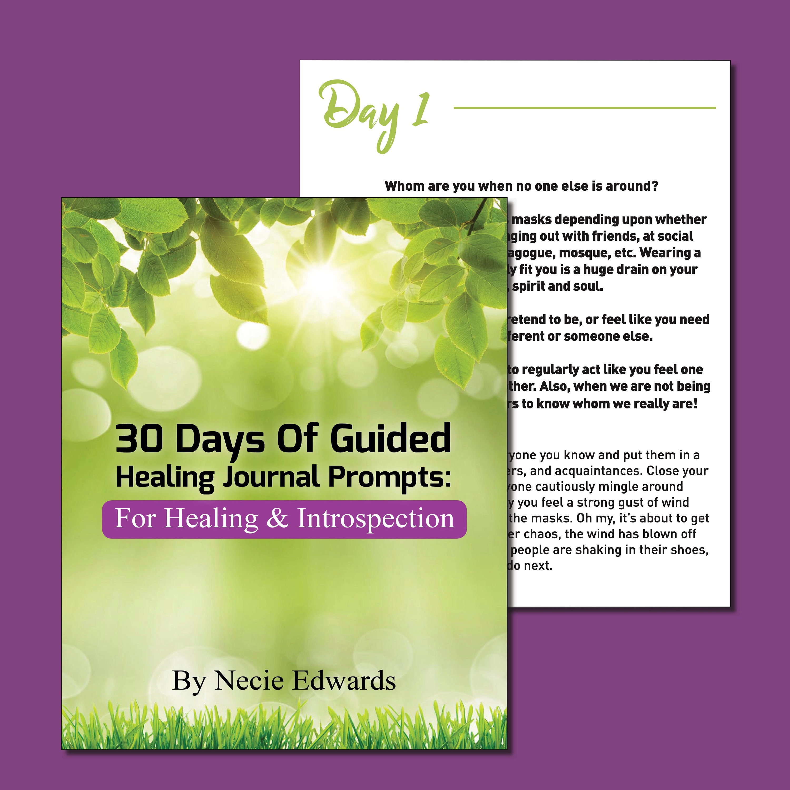 Printable Daily Guided Journal Prompts for Introspection, Reflective ...