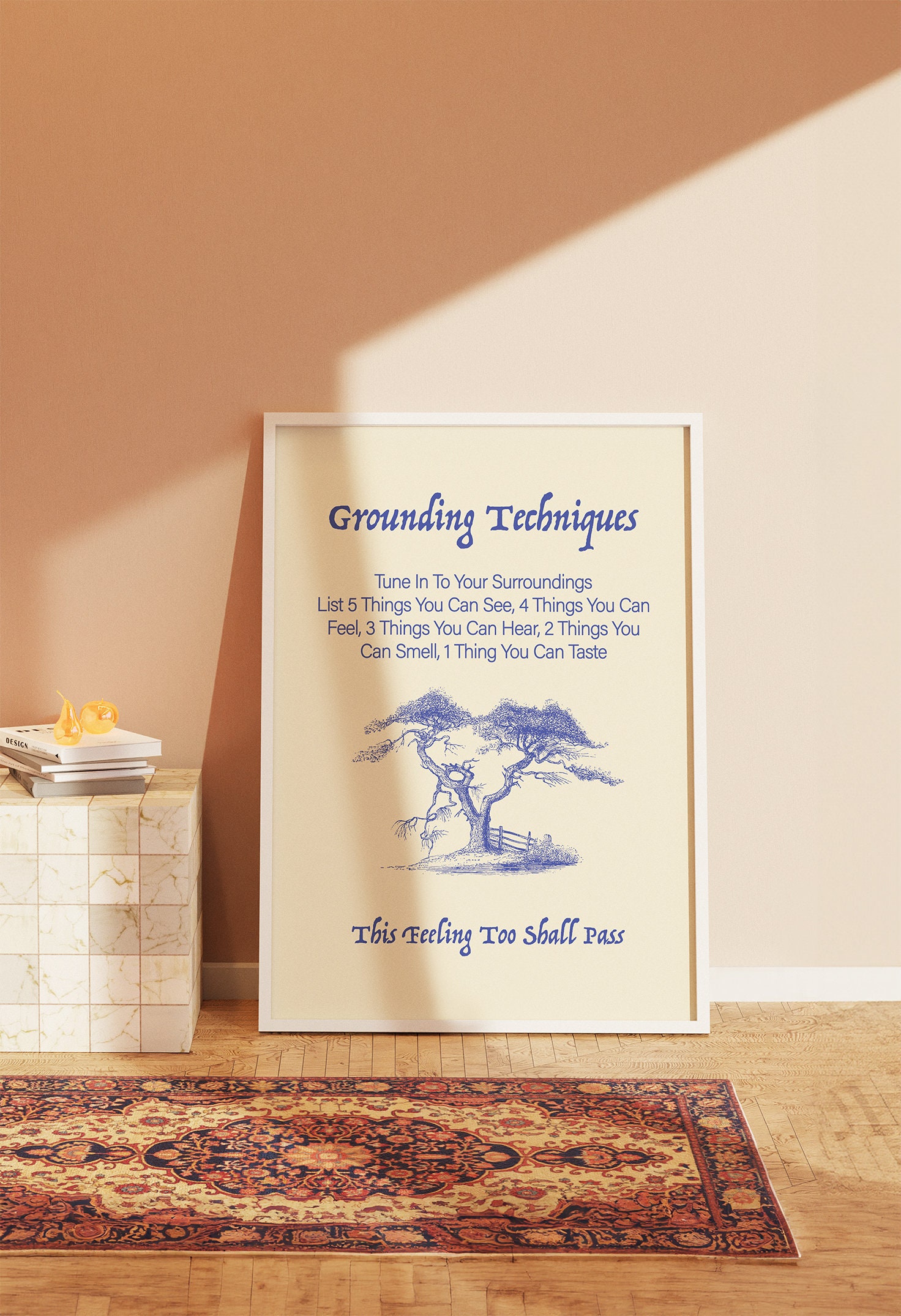 Grounding Techniques P2 Printable Art Prints Mindful Living Office ...