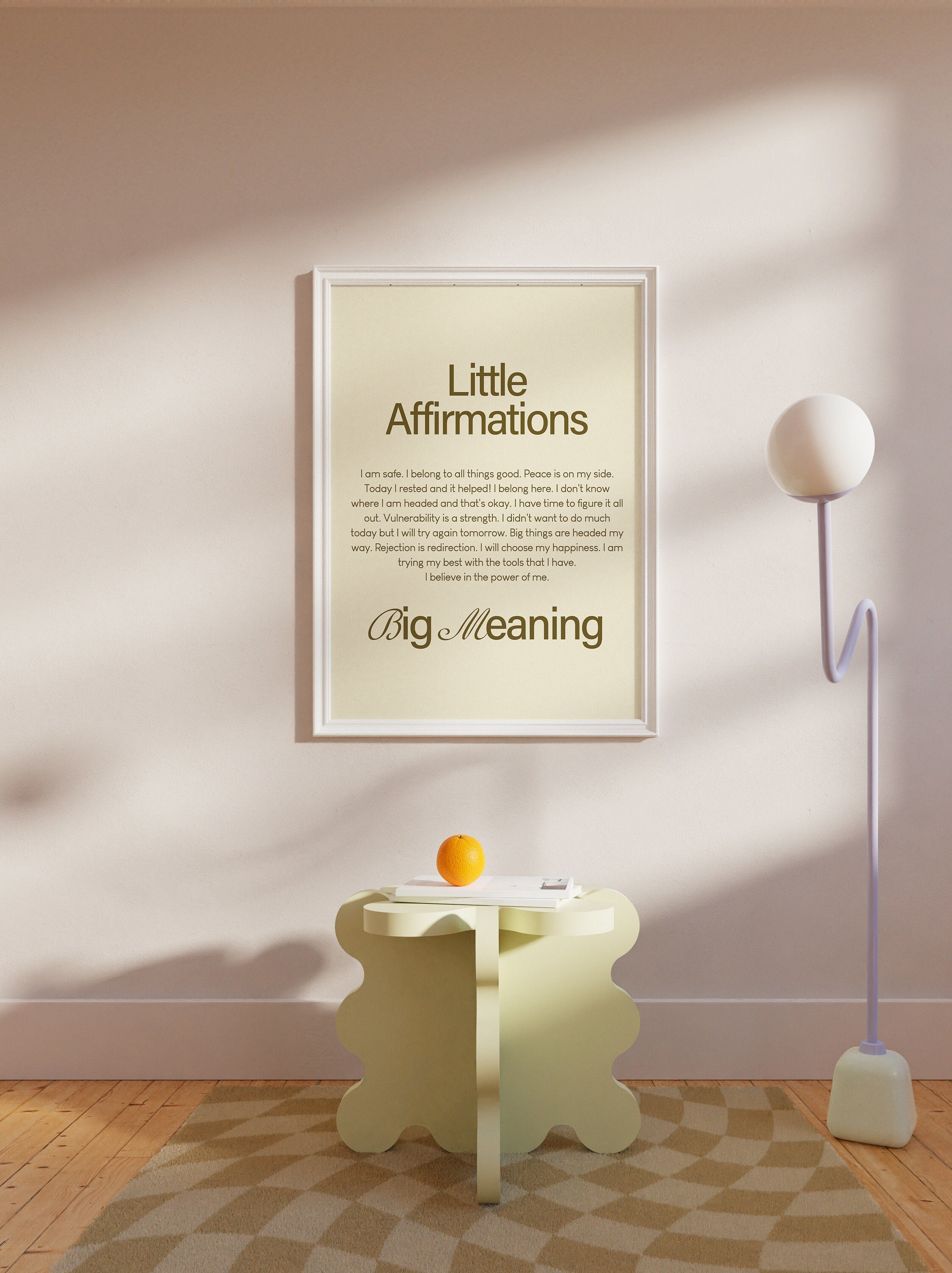 Little Affirmations Printable Art Prints Minimal Room Decor Mindful Art ...