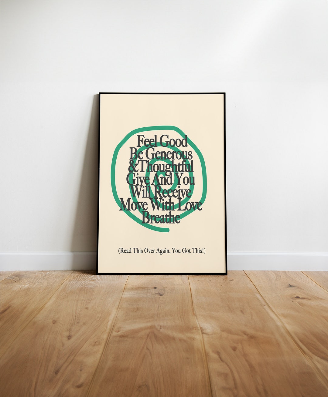 Feel Good Be Generous Retro Art Vintage Illustration - Etsy