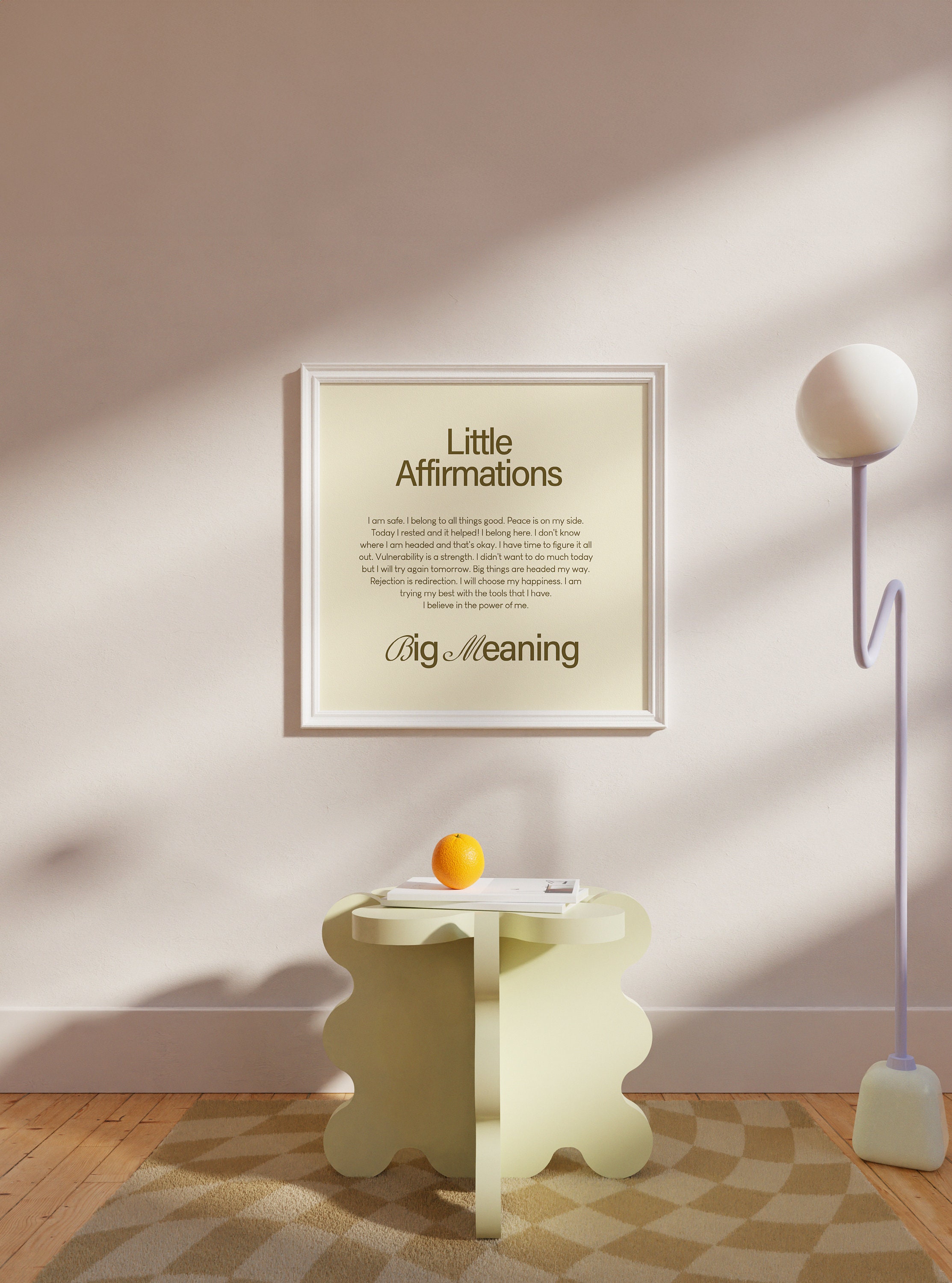 Little Affirmations Printable Art Prints Minimal Room Decor Mindful Art ...