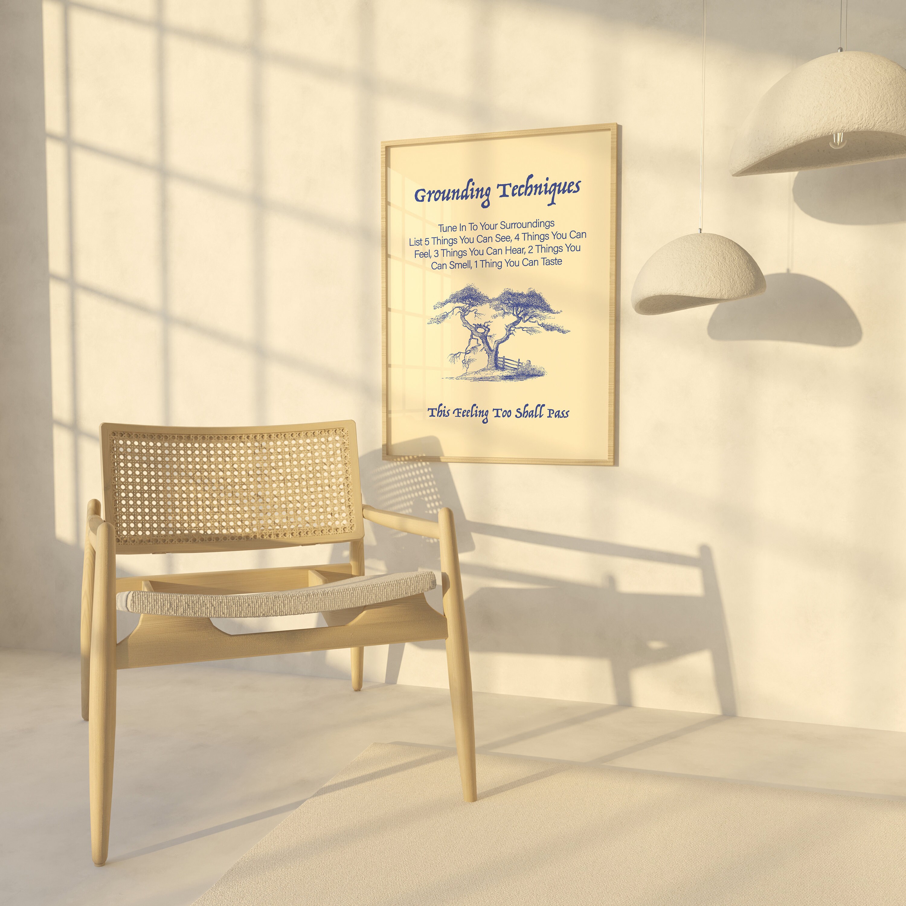 Grounding Techniques P2 Printable Art Prints Mindful Living Office ...