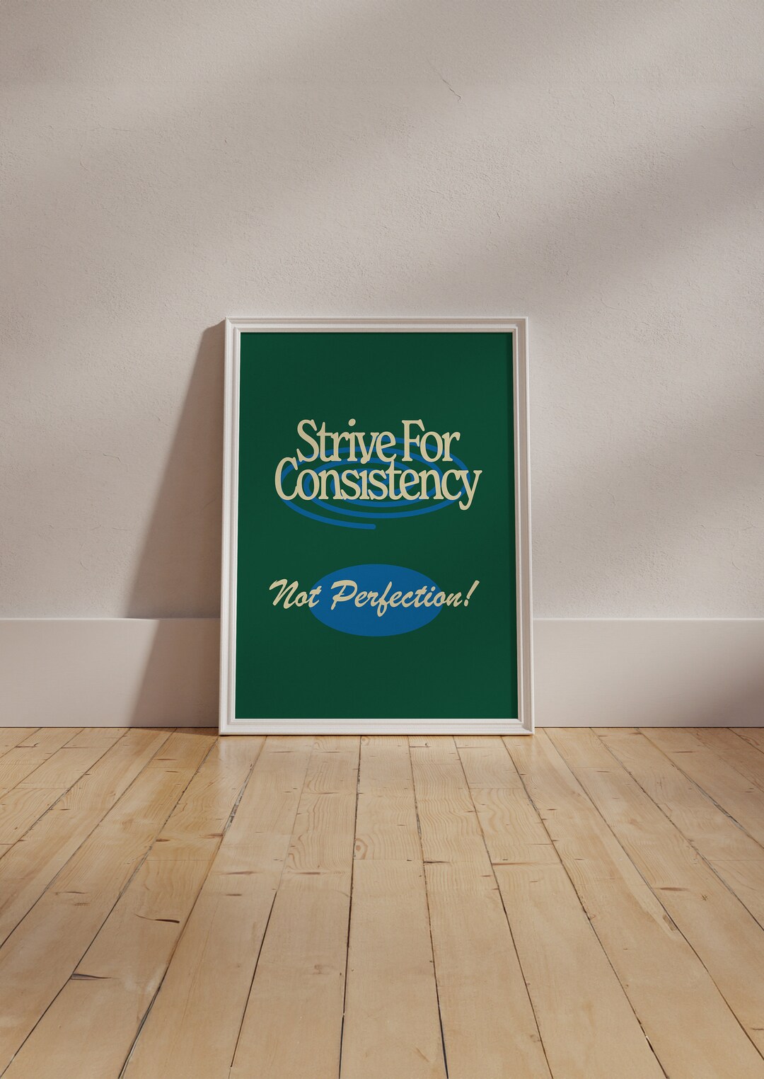 Consistency Over Perfection P2 Printable Art Prints Mindful Living Wall ...
