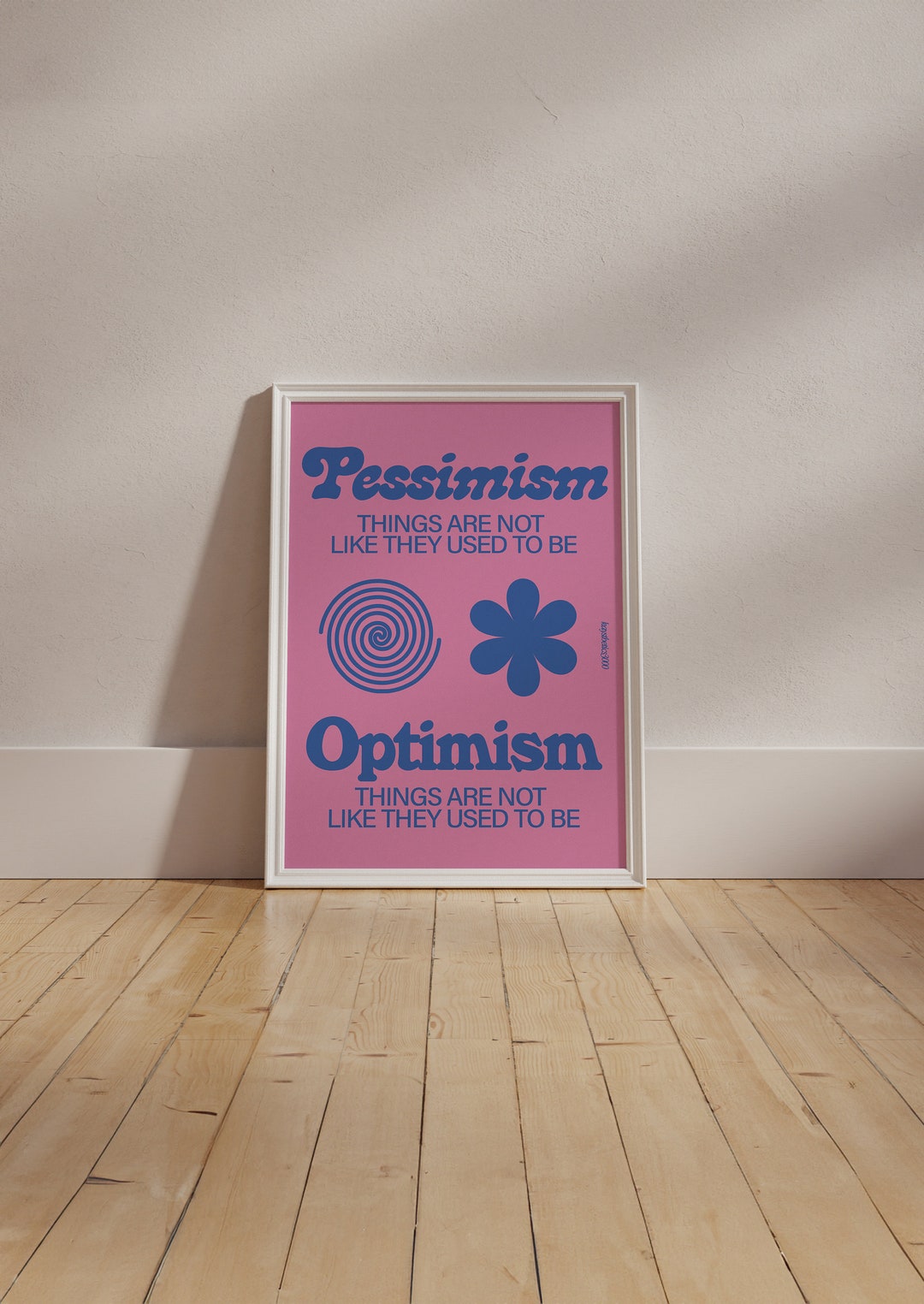 Optimism Quote Wall Art: Things Are Not Like They Used to Be, Retro ...