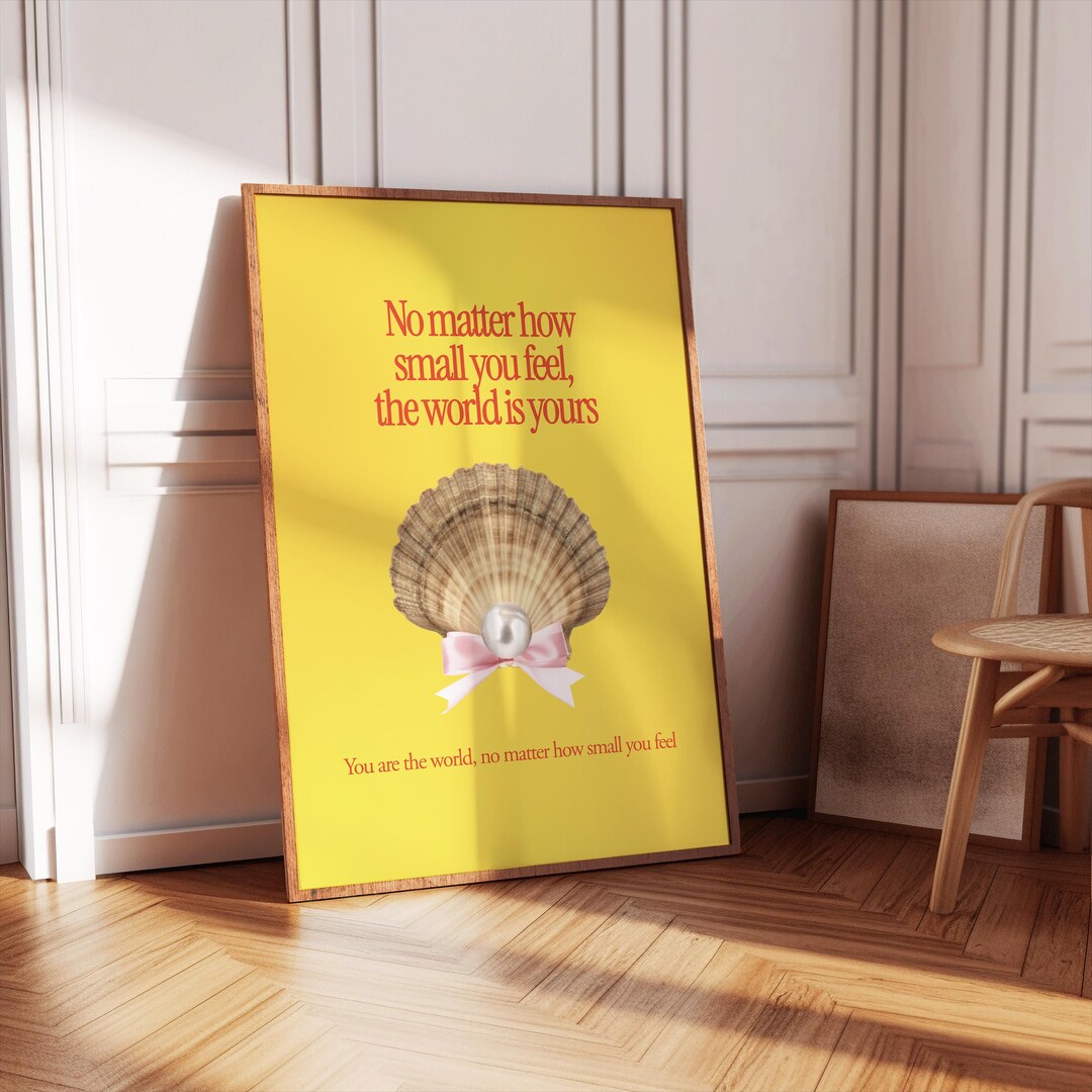 Coquette Aesthetic Shell Quote Poster | Digital Download | Collage ...