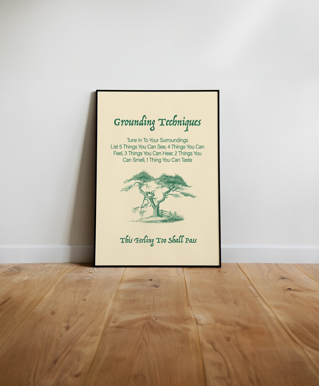 Grounding Techniques Printable Art Prints Mindful Living Office Decor ...