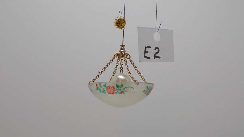 1:12 Scale Non-electric Dollhouse Light Fixture - Handmade - Hand ...