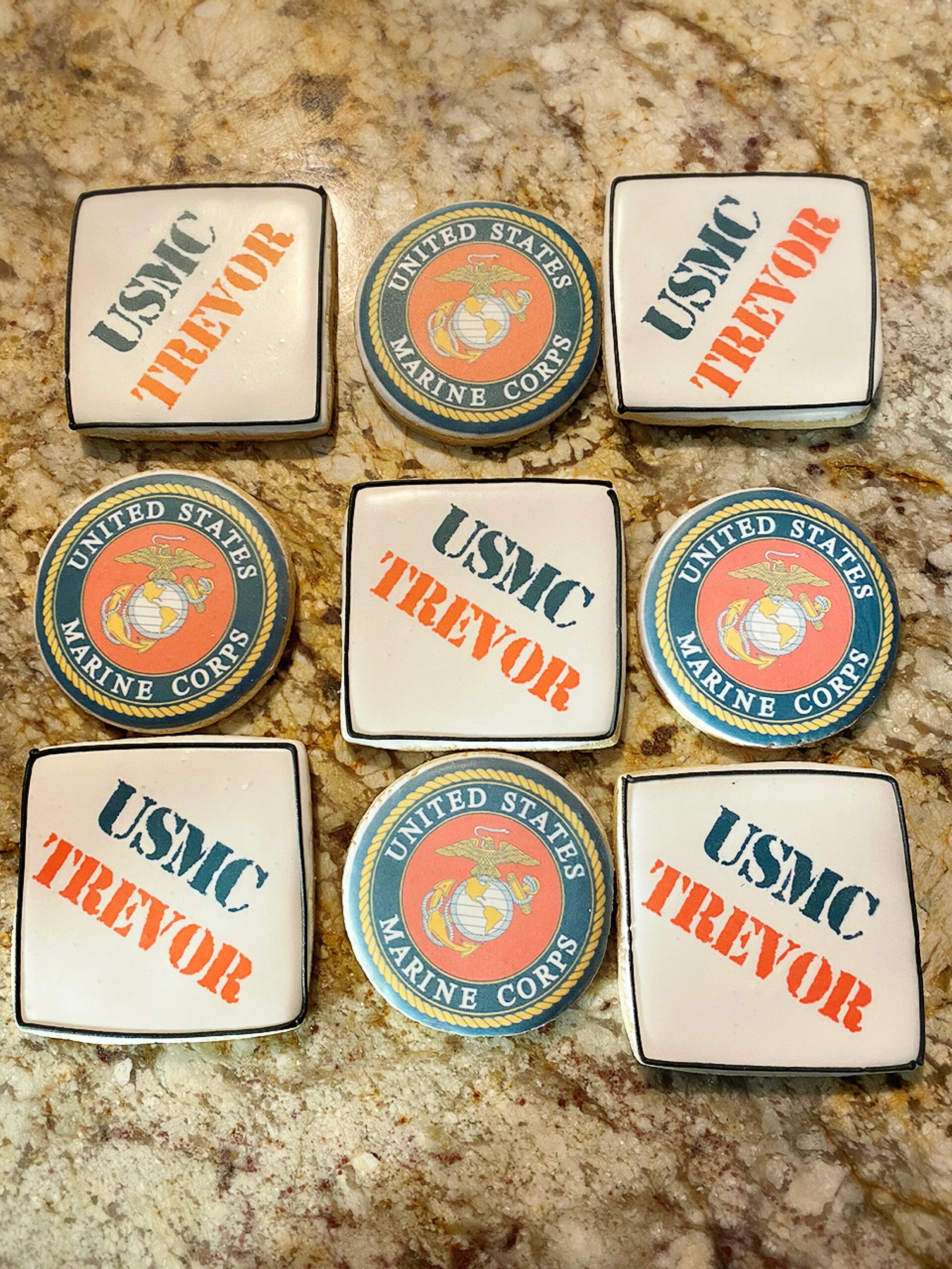 USMC Marines Inspired Cookies - Etsy