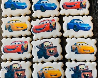 Cars Theme Sugar Cookies - Etsy