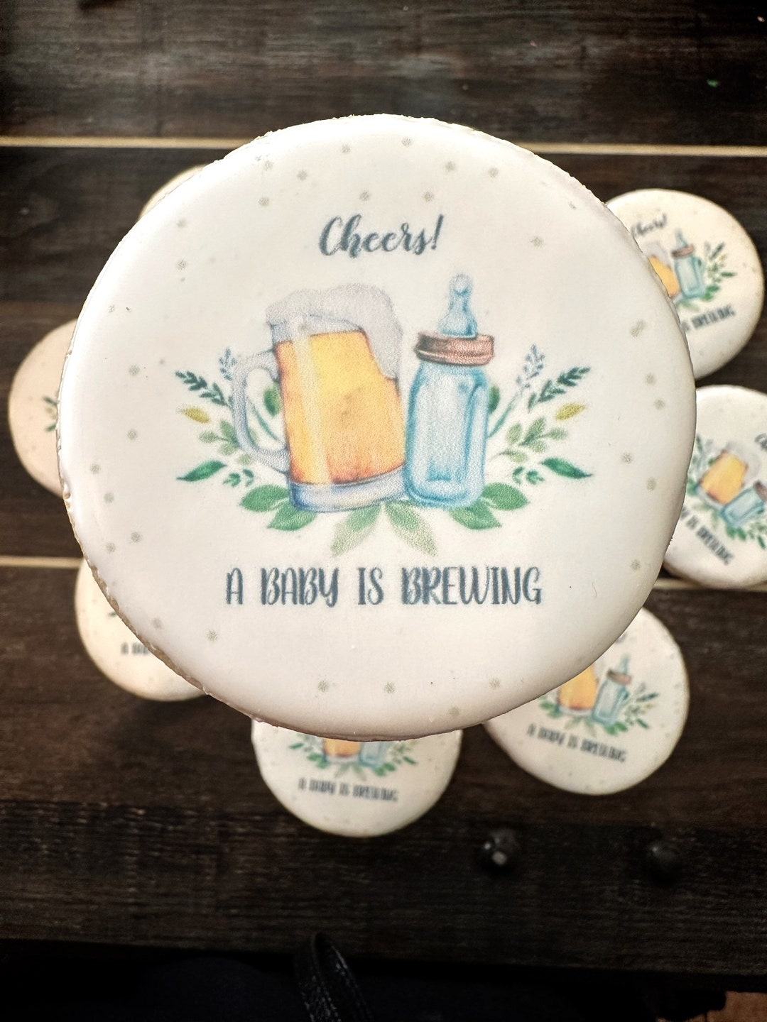 A Baby is Brewing Cookies - Etsy