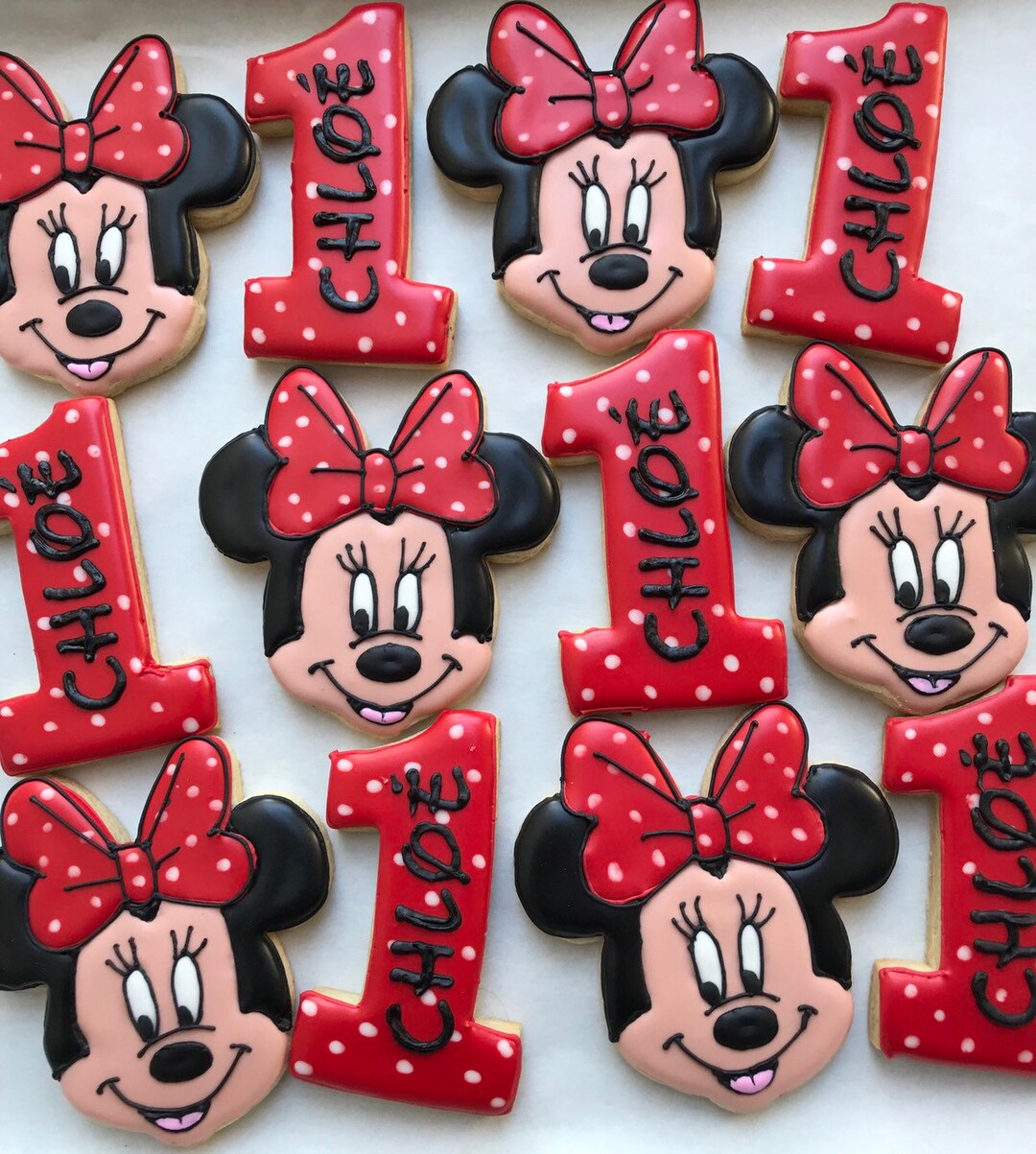 Minnie Mouse Inspired Cookies - Etsy
