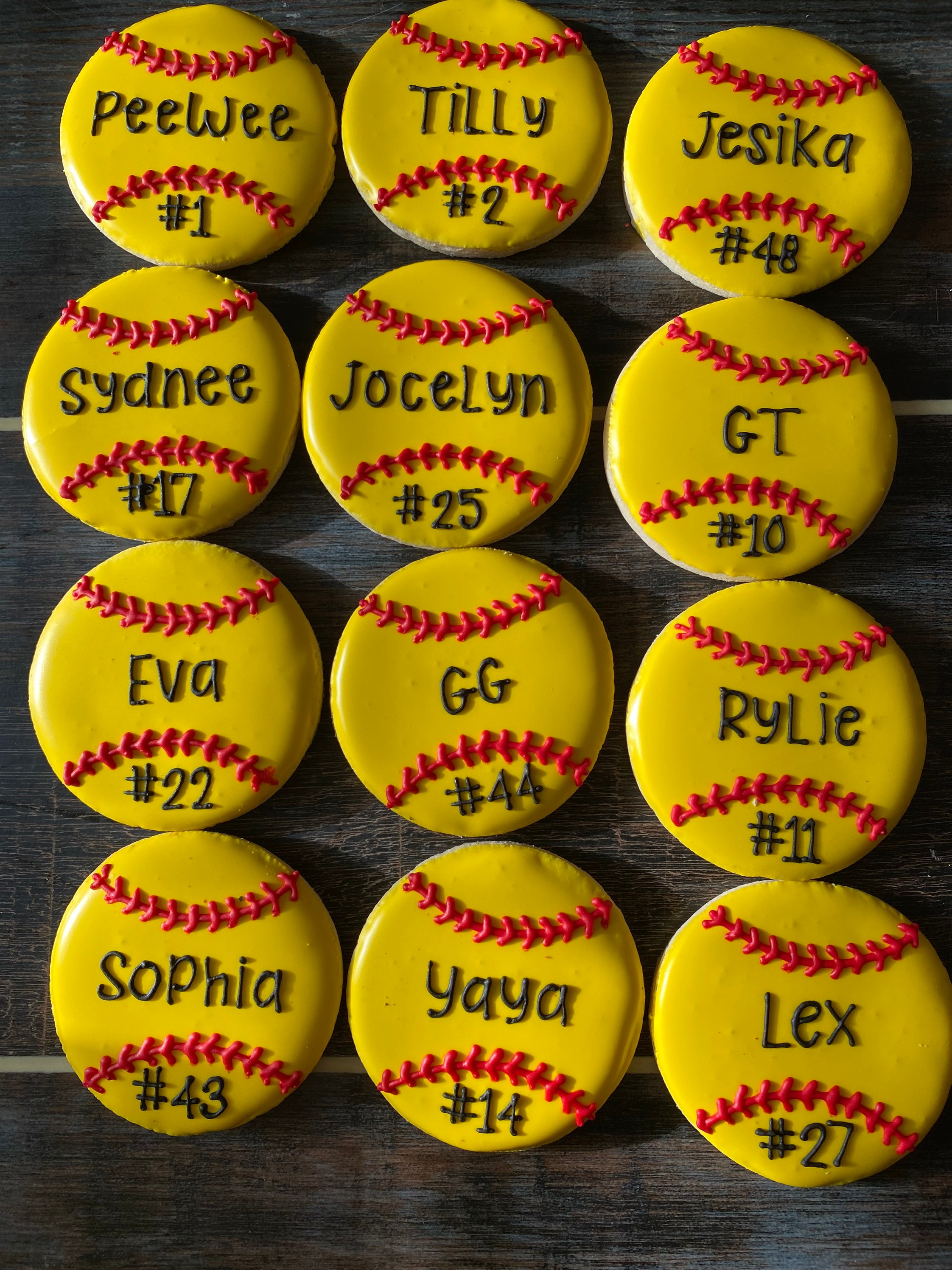 Softball Cookies - Etsy