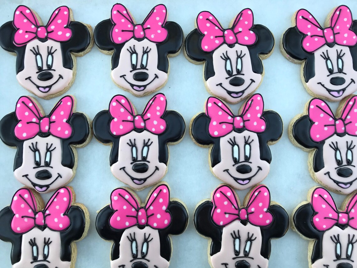 Minnie Mouse Inspired Cookies - Etsy