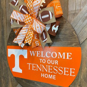 UT Vols Door Hanger, Tennessee Door Decor, Welcome Tennessee Home ...