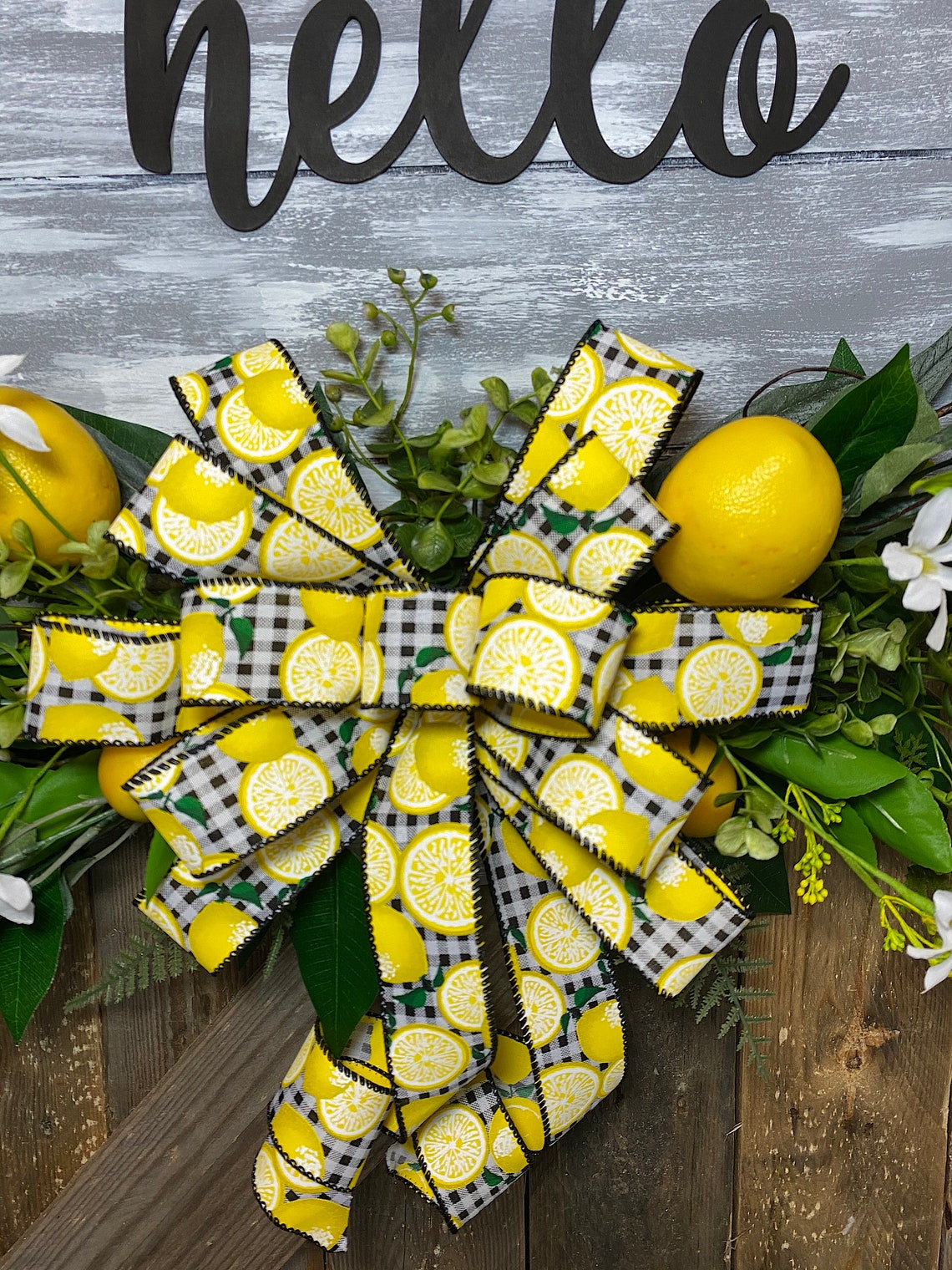 Lemon Door Hanger Lemon Wall Decor Farmhouse Decor Best | Etsy