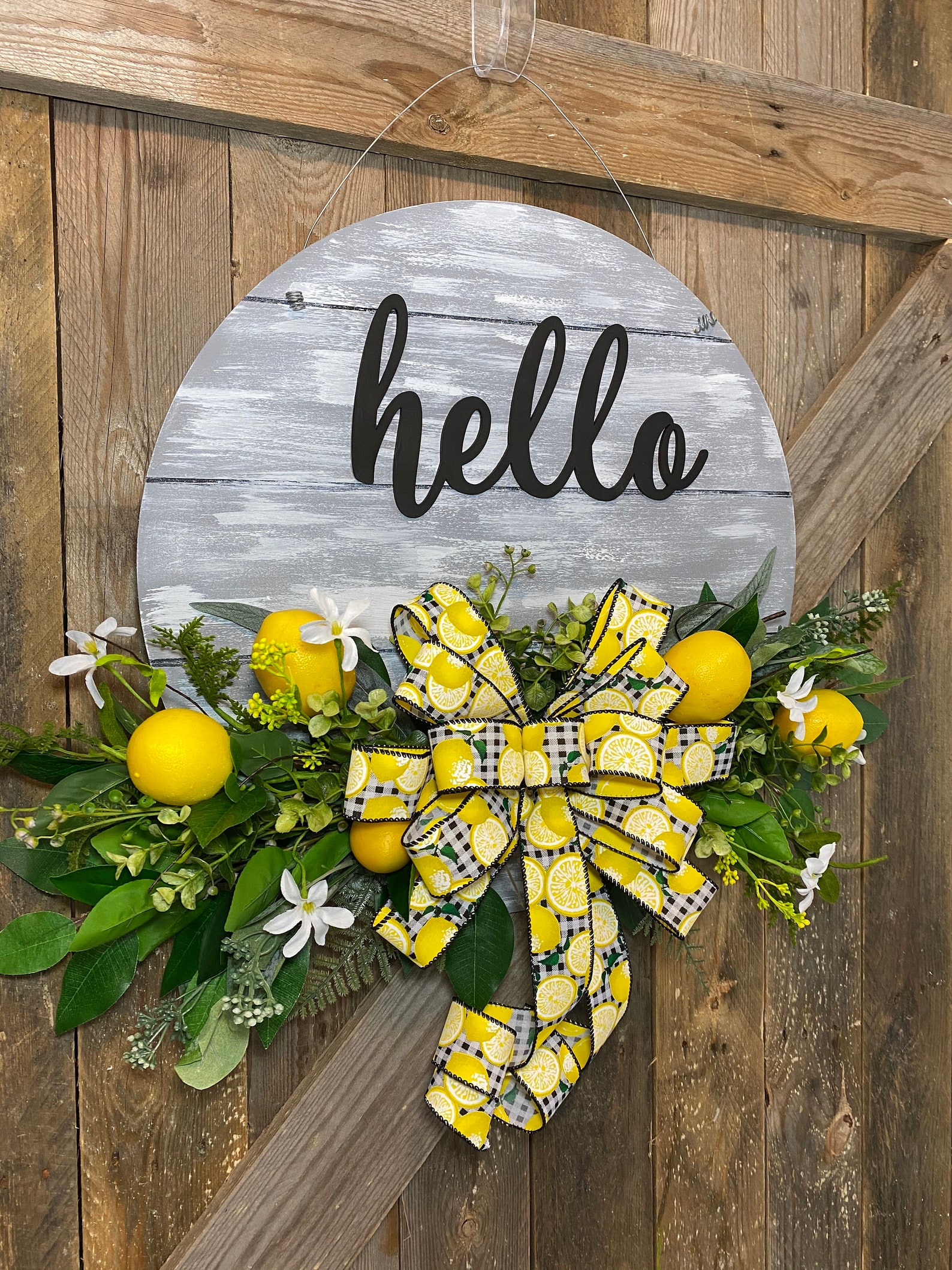 Lemon Door Hanger, Lemon Wall Decor, Farmhouse Decor, Best Country ...