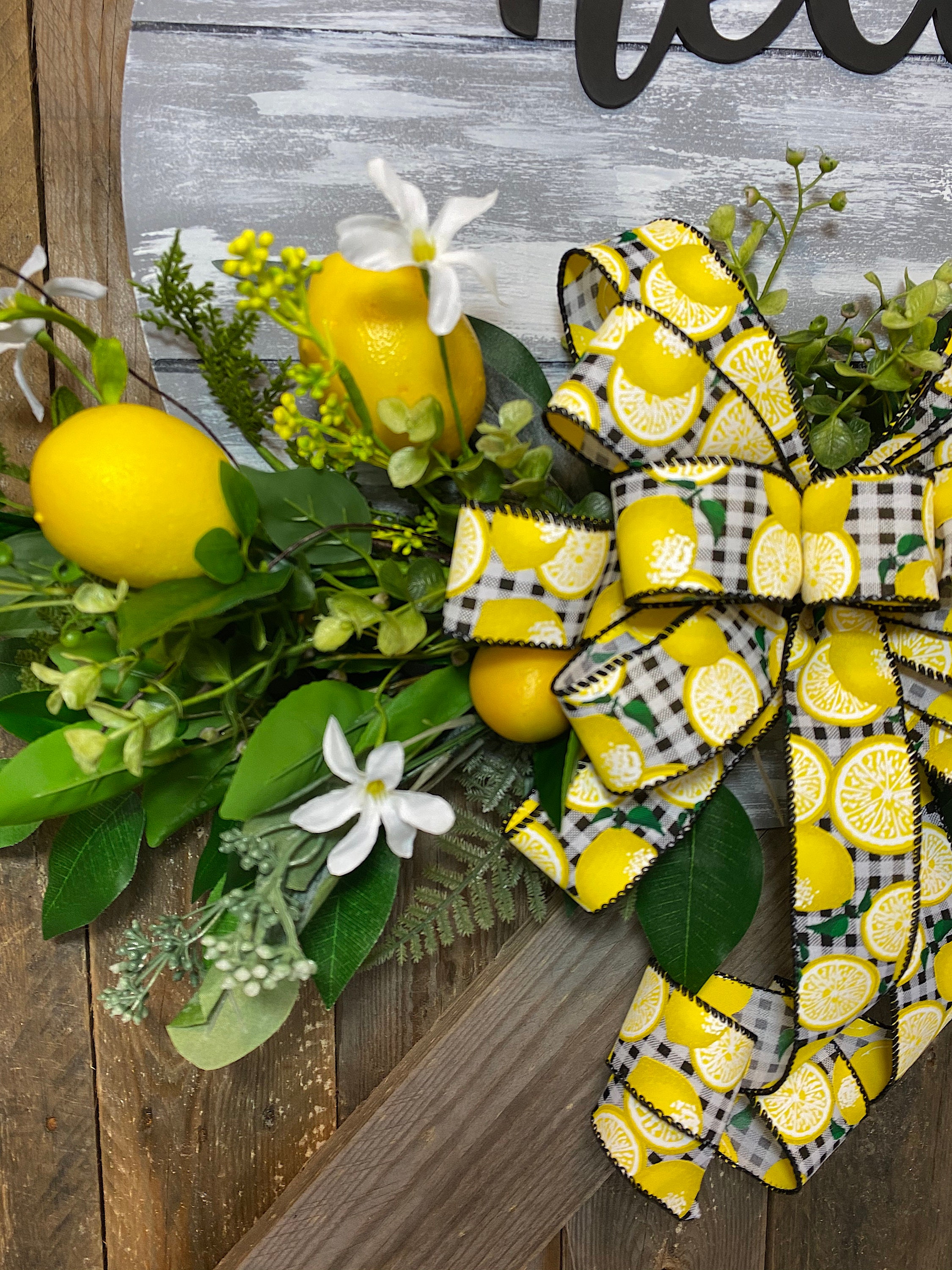Lemon Door Hanger Lemon Wall Decor Farmhouse Decor Best | Etsy