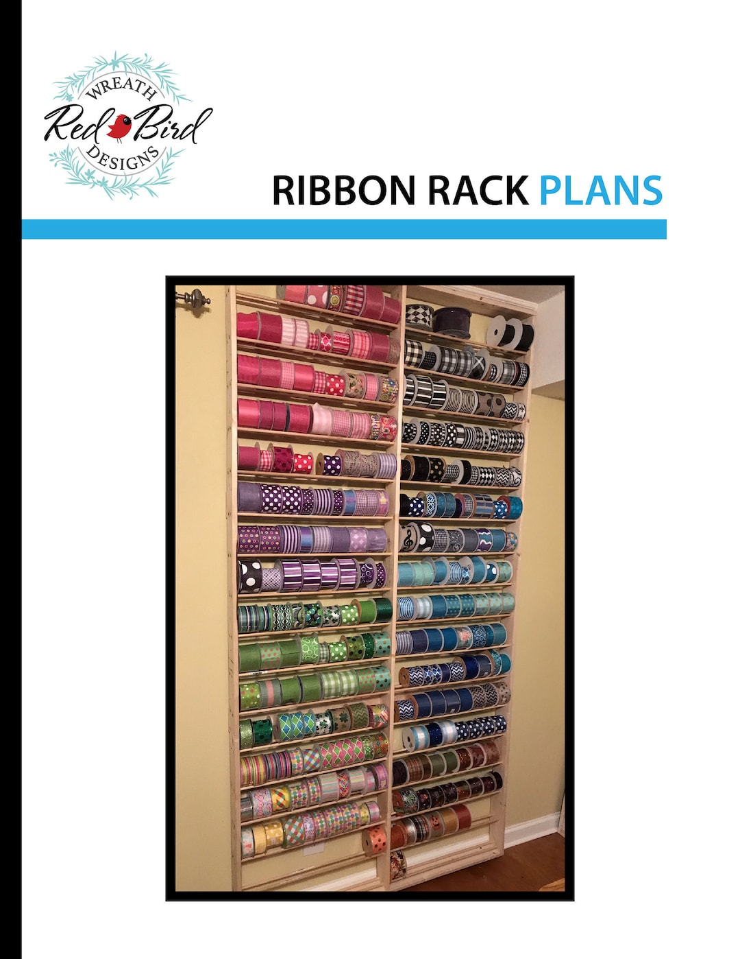 DIY Ribbon Storage Tutorial, Ribbon Rack Plans, Ribbon Storage Solution ...