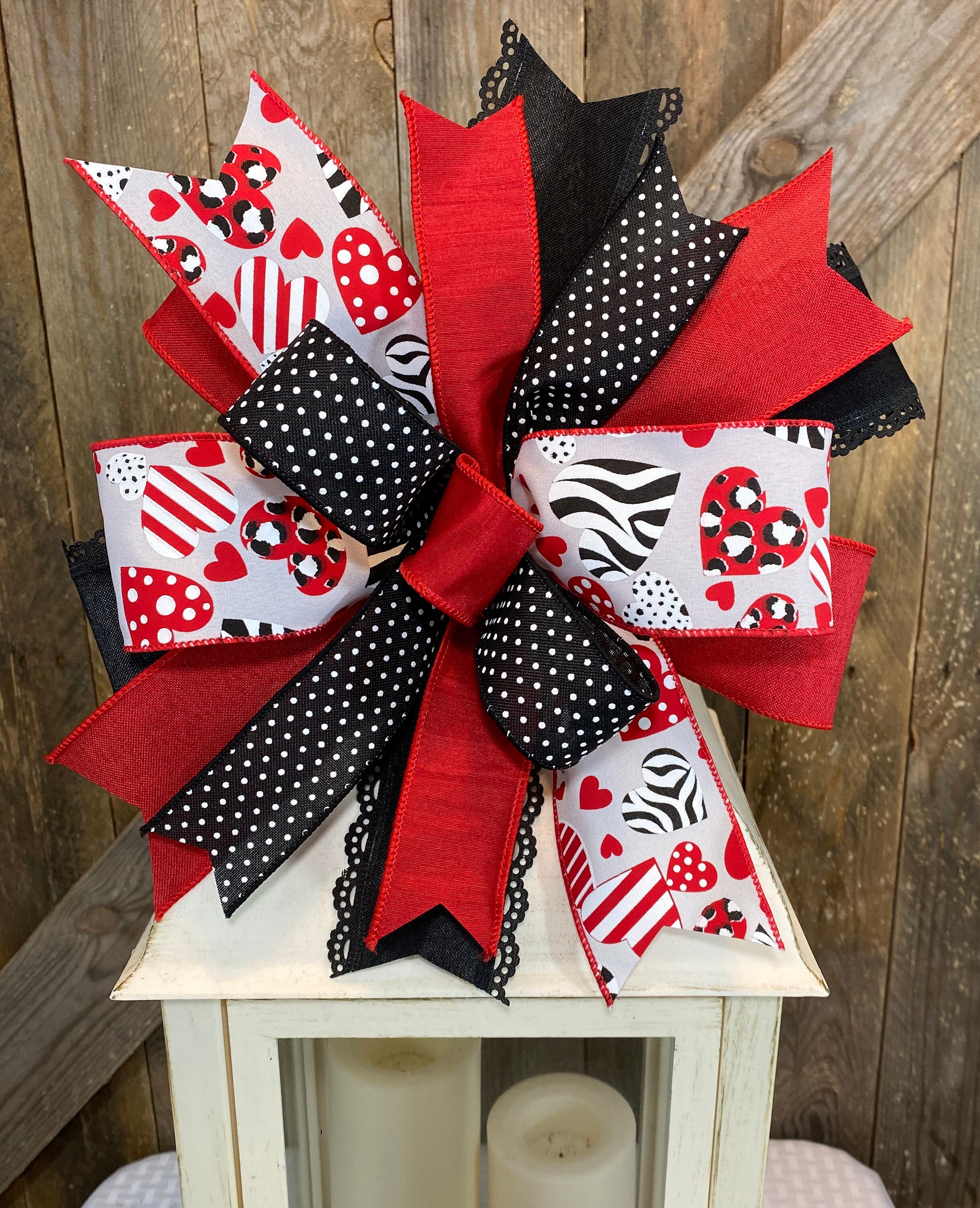 Happy Valentine's Day Lantern Bow Animal Print Valentine - Etsy
