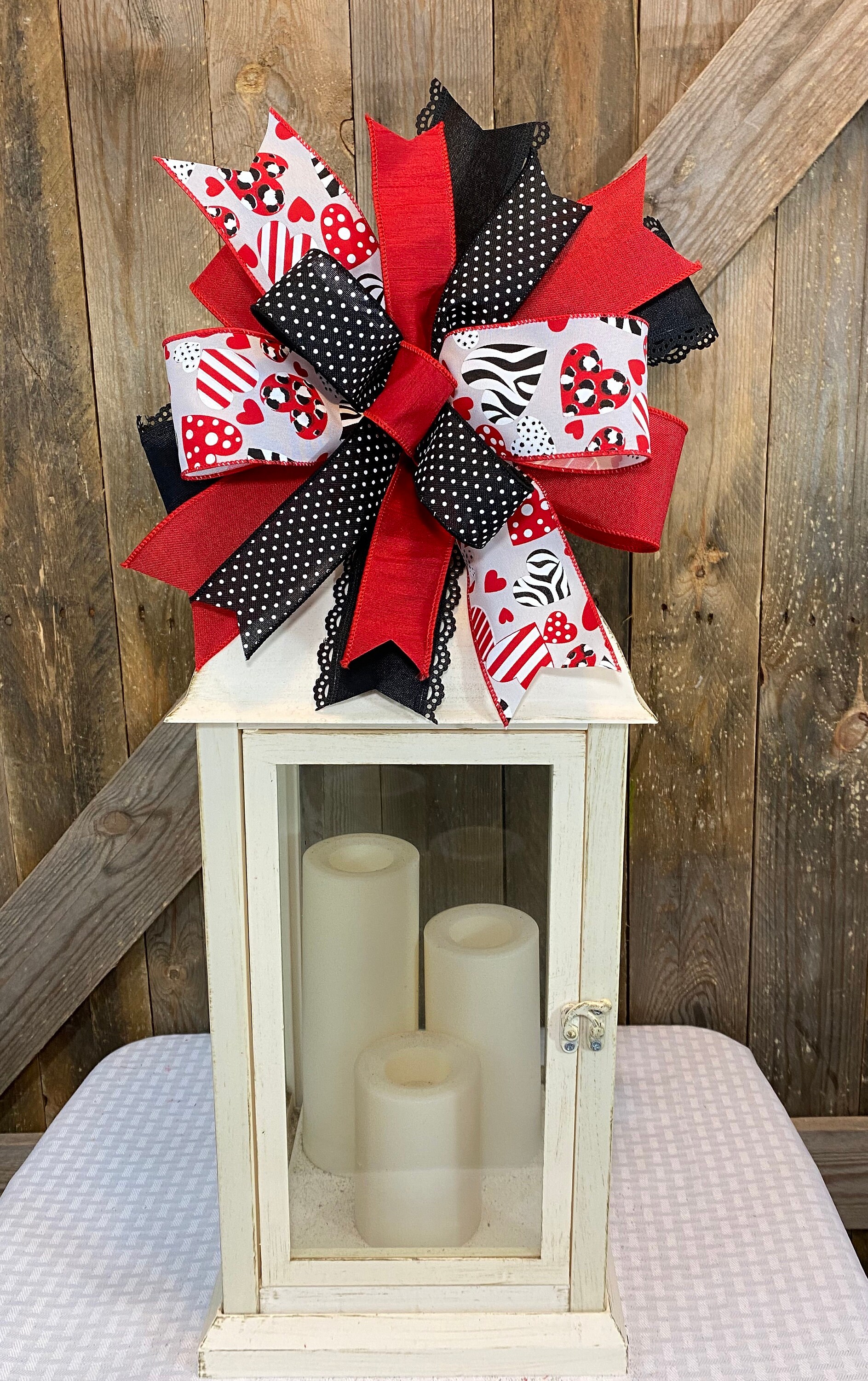 Happy Valentine's Day Lantern Bow Animal Print Valentine - Etsy