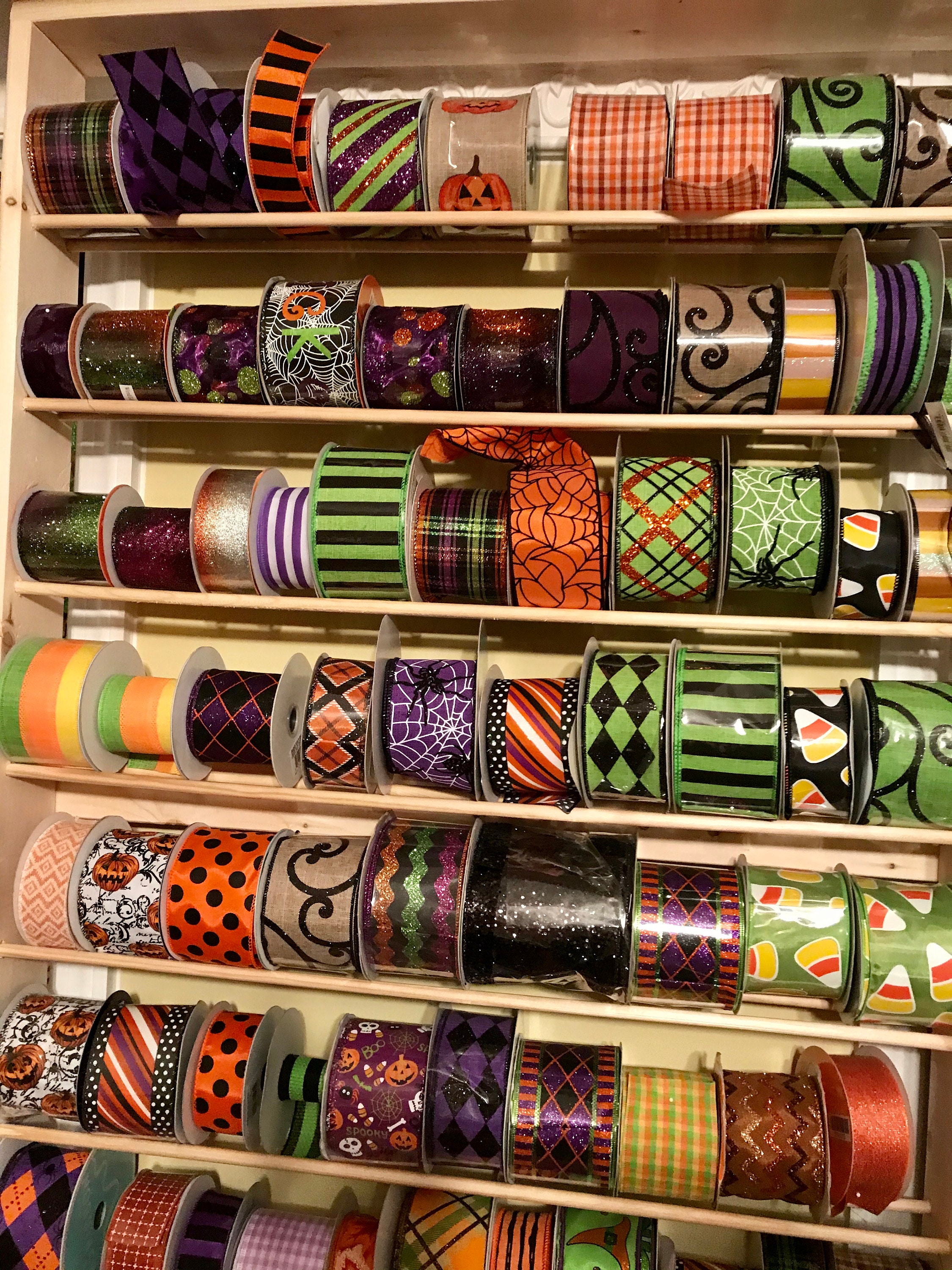 DIY Ribbon Storage Tutorial Ribbon Rack Plans Ribbon Storage | Etsy