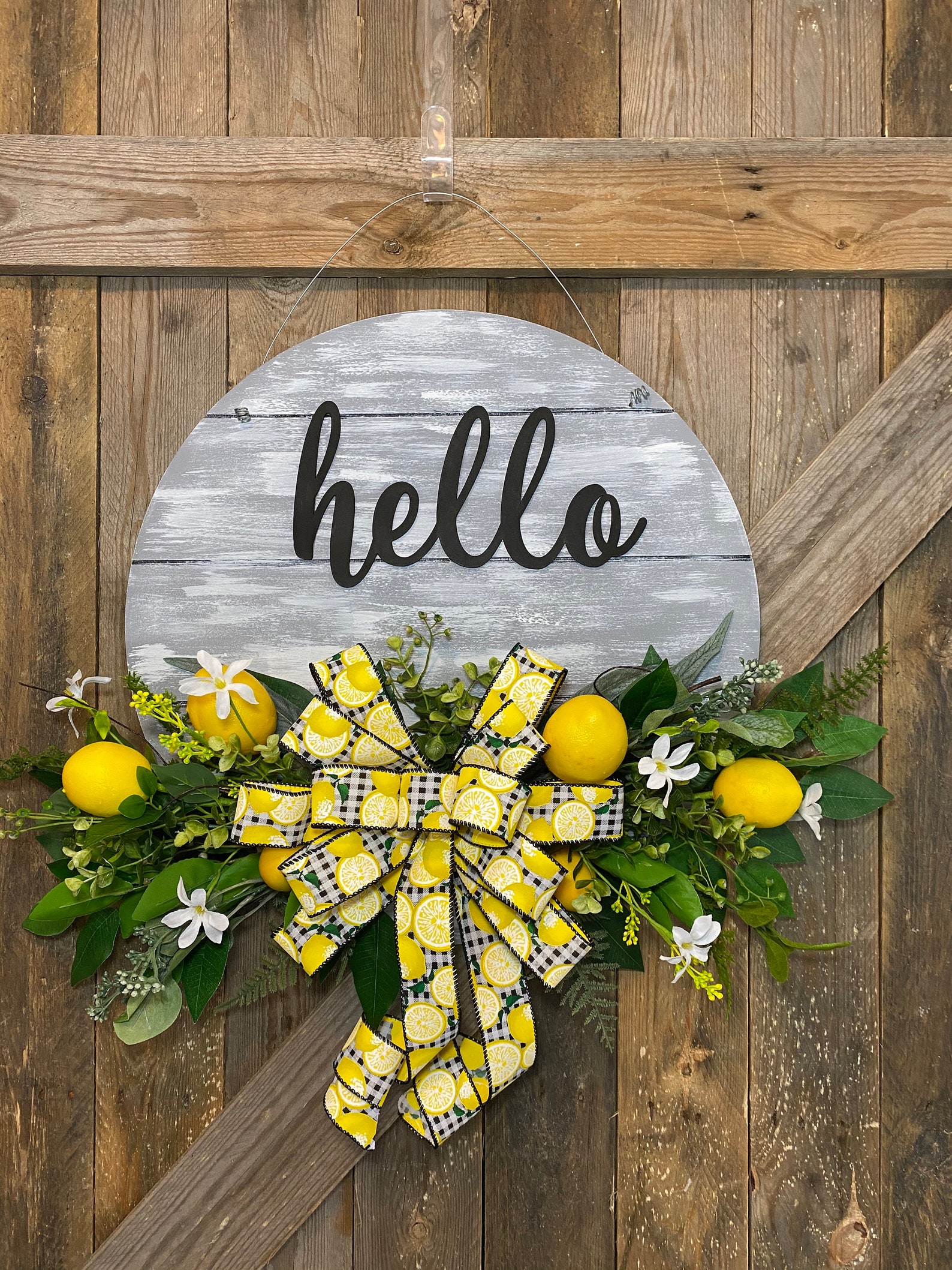 Lemon Door Hanger, Lemon Wall Decor, Farmhouse Decor, Best Country ...