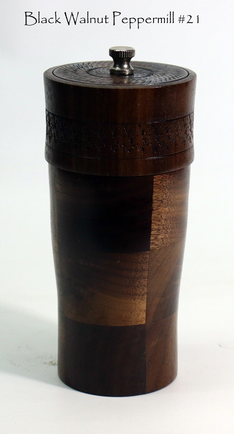 Black Walnut Peppermill #21 - Etsy