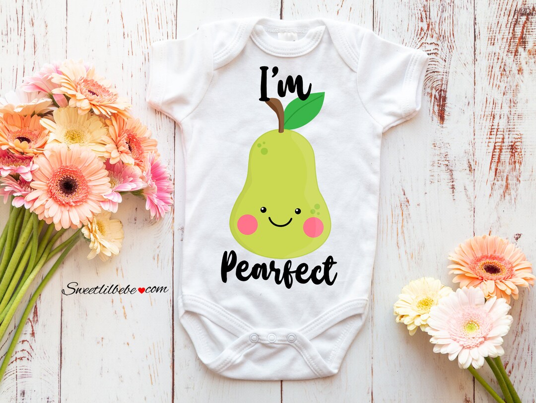 Pear Baby Onesie®, Baby Shower Gift, Pear Toddler Tee, Funny Baby ...