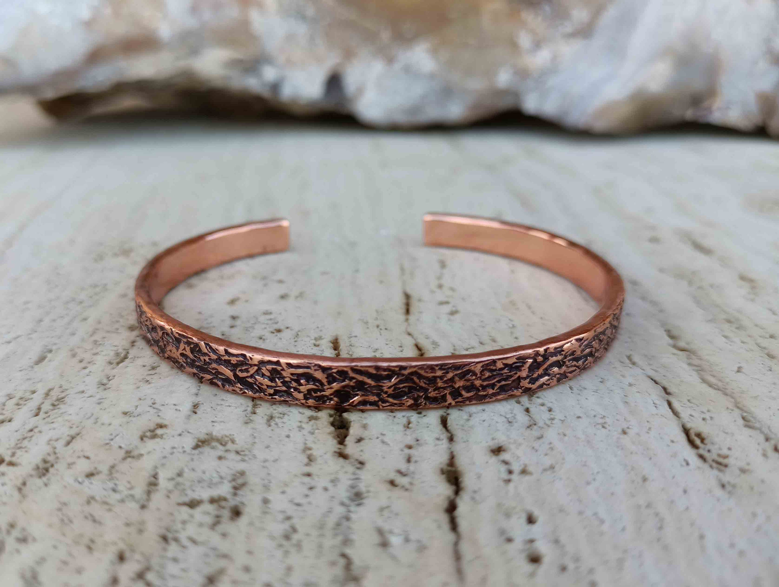 Mens Copper Bracelet Solid Copper Cuff Bracelet for Men - Etsy UK